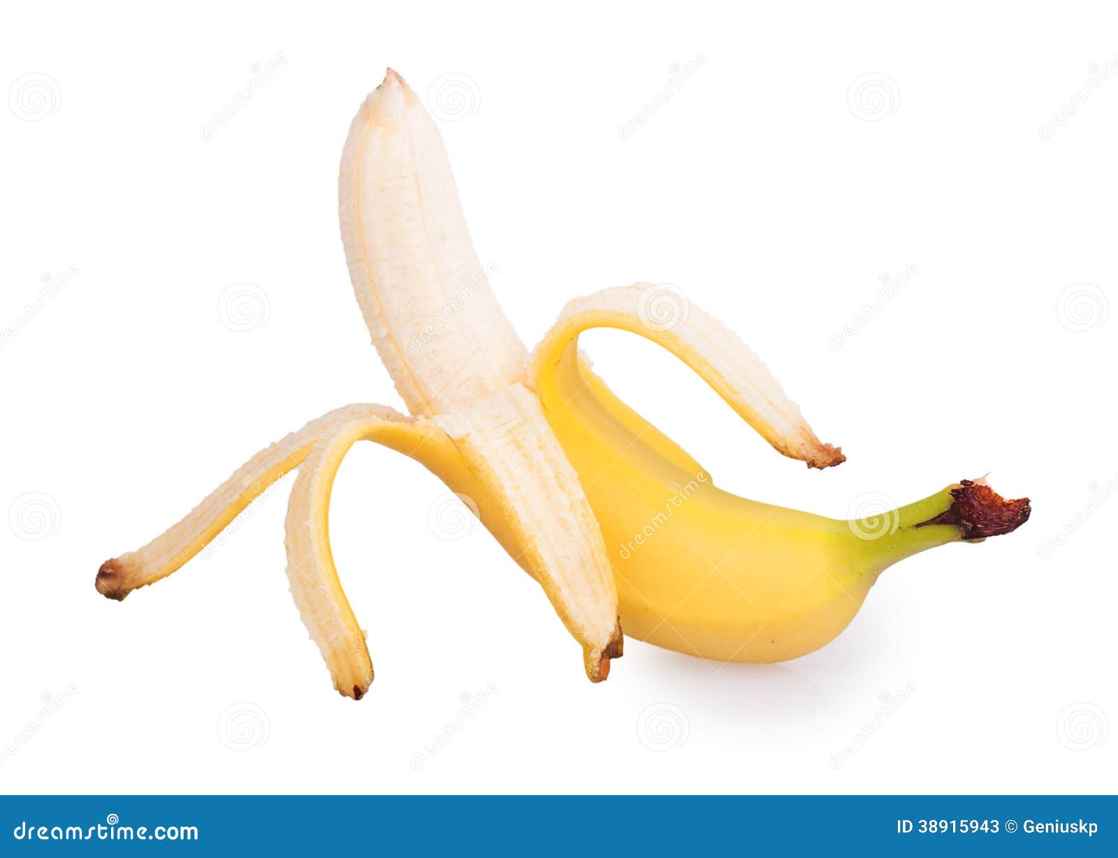 Banana descascada imagem de stock. Imagem de banana, dieta - 38915943