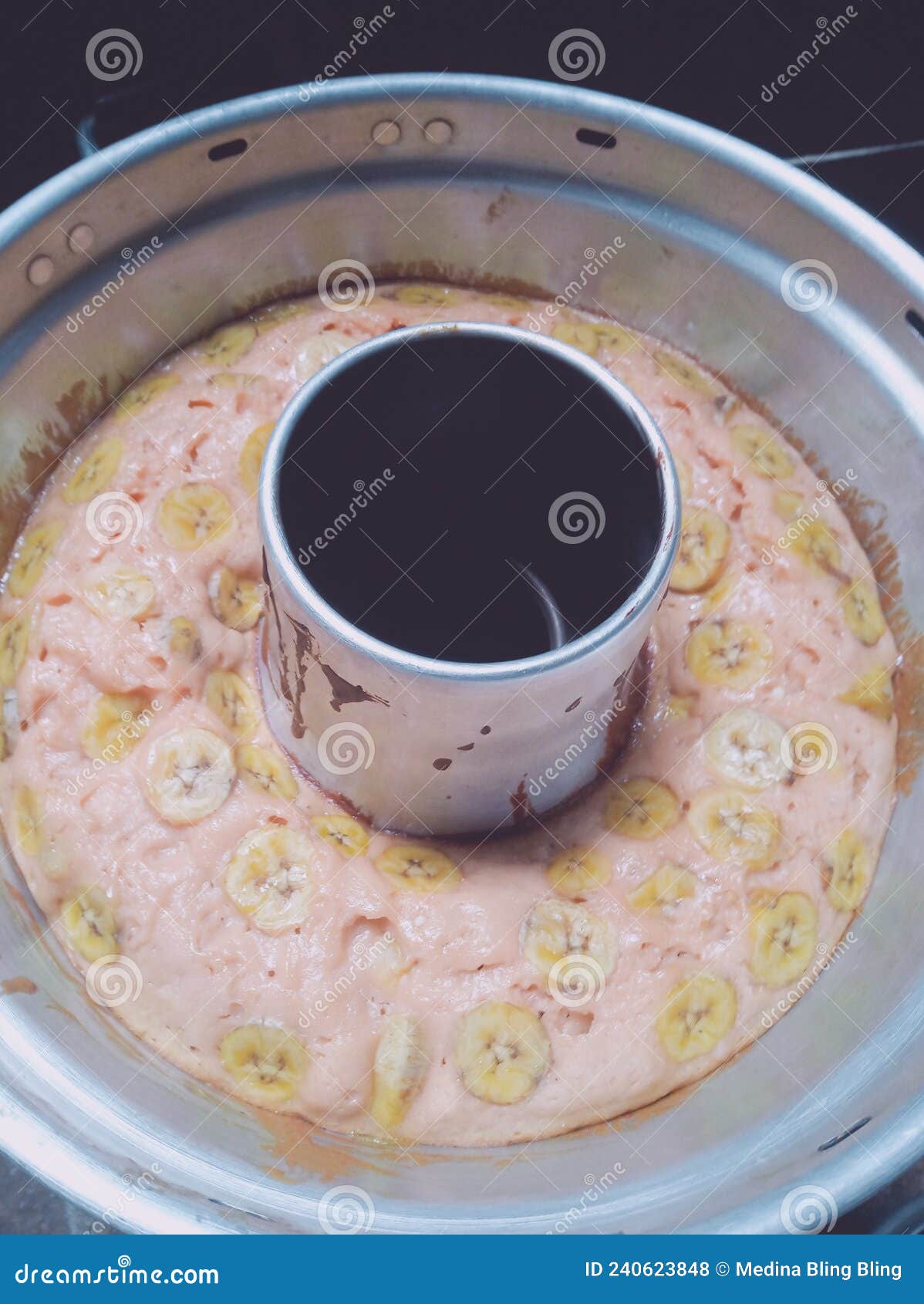 Banana Feather Cake is Very Easy To Make and Very Delicious Stock Photo ...