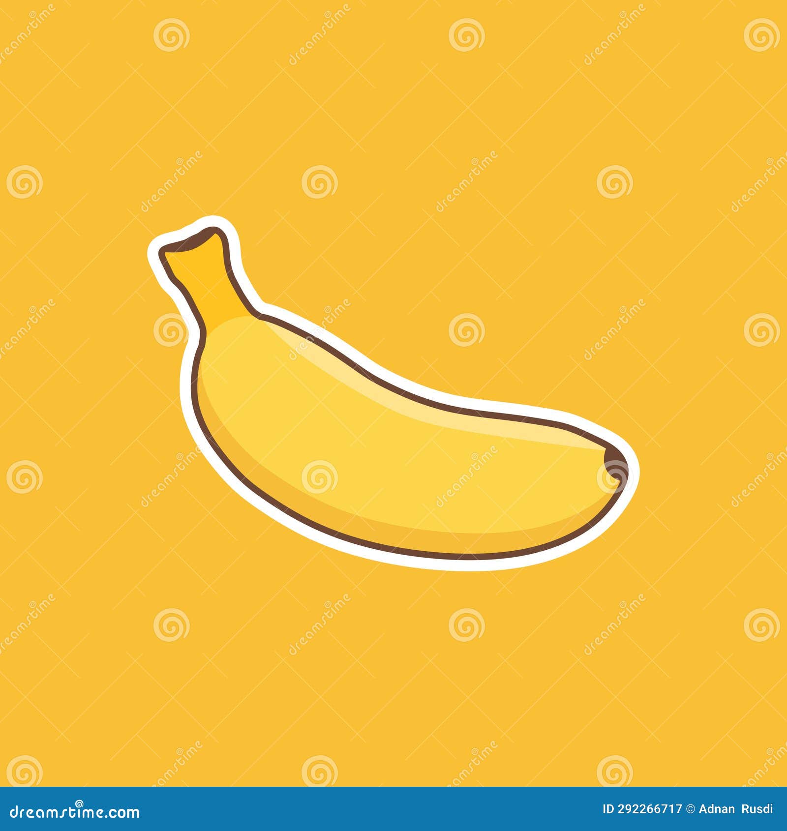 Banana Flat Design Vector Illustration. Cartoon Banana Icon Stock ... Banana Flat Design Vector Illustration. Cartoon Banana Icon Stock ...