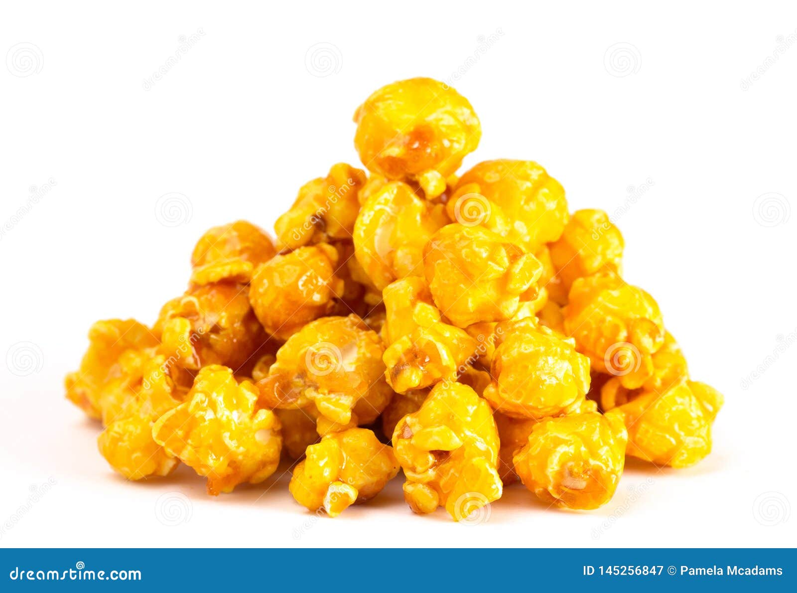 Banana Flavored Popcorn on a White Background Stock Image - Image of ...