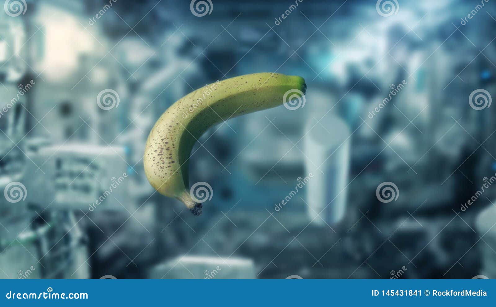 Banana Floating in Zero Gravity in Space Stock Video - Video of people ...