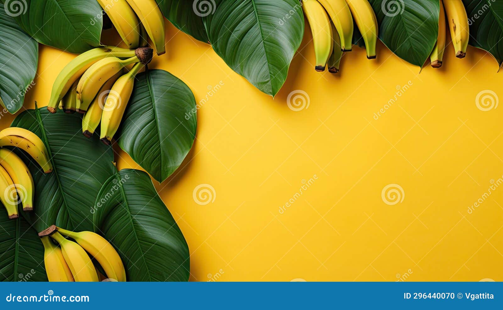 Banana Fruit Background Yellow Color Stock Illustration - Illustration ...