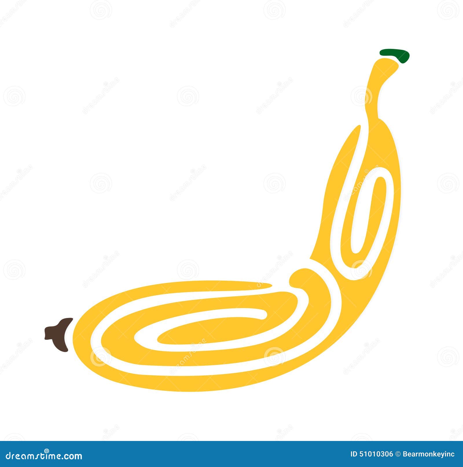 Banana Fruit Graphic stock vector. Illustration of fruity - 51010306