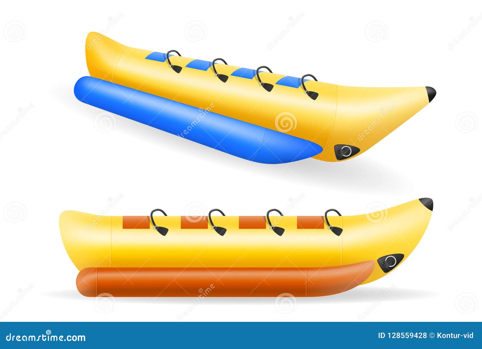 Banana Inflatable Boat for Water Amusement Vector Illustration Stock ... Banana Inflatable Boat for Water Amusement Vector Illustration Stock ...