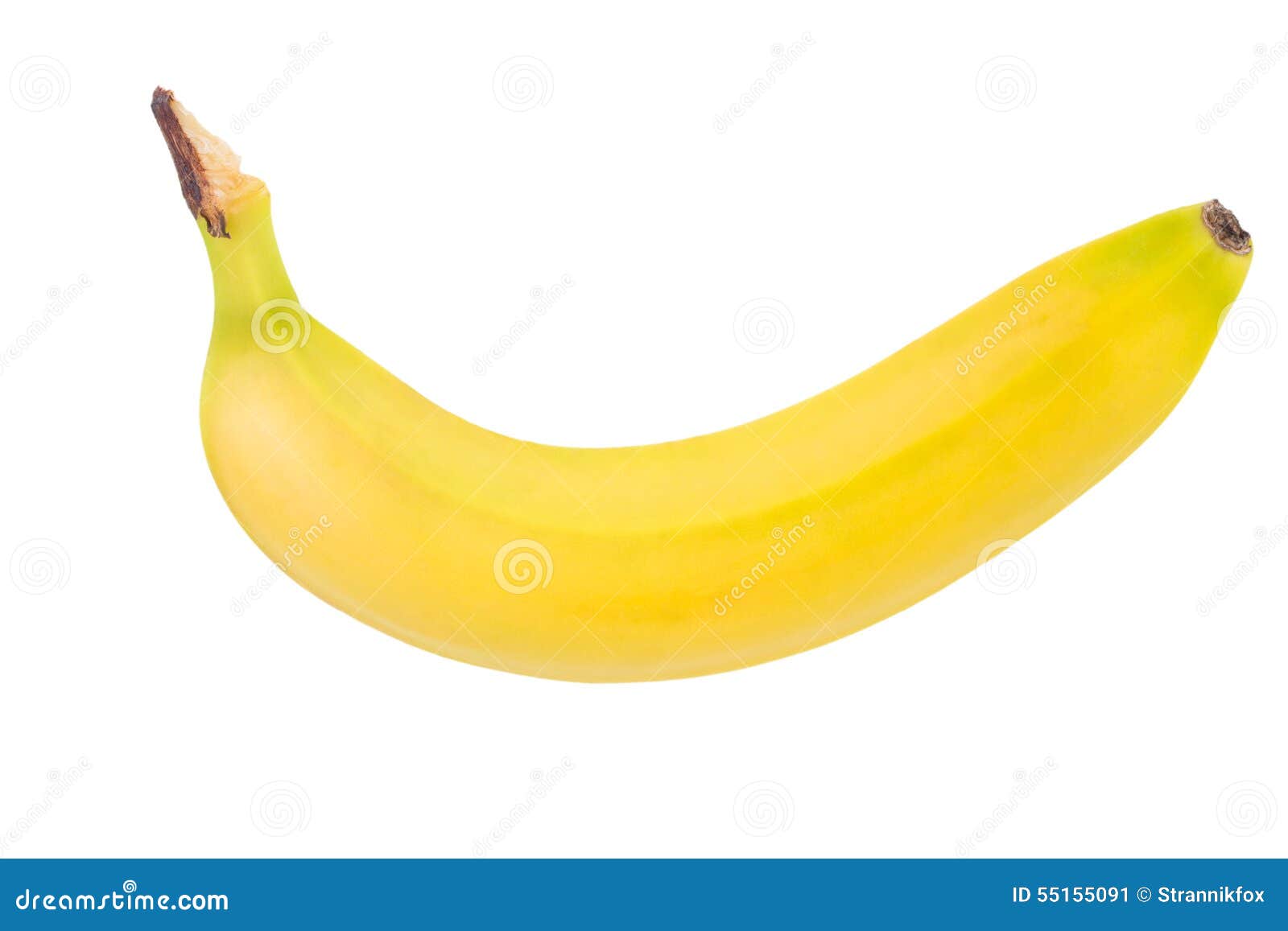 Banana Isolated on White Background Stock Image - Image of breakfast ...