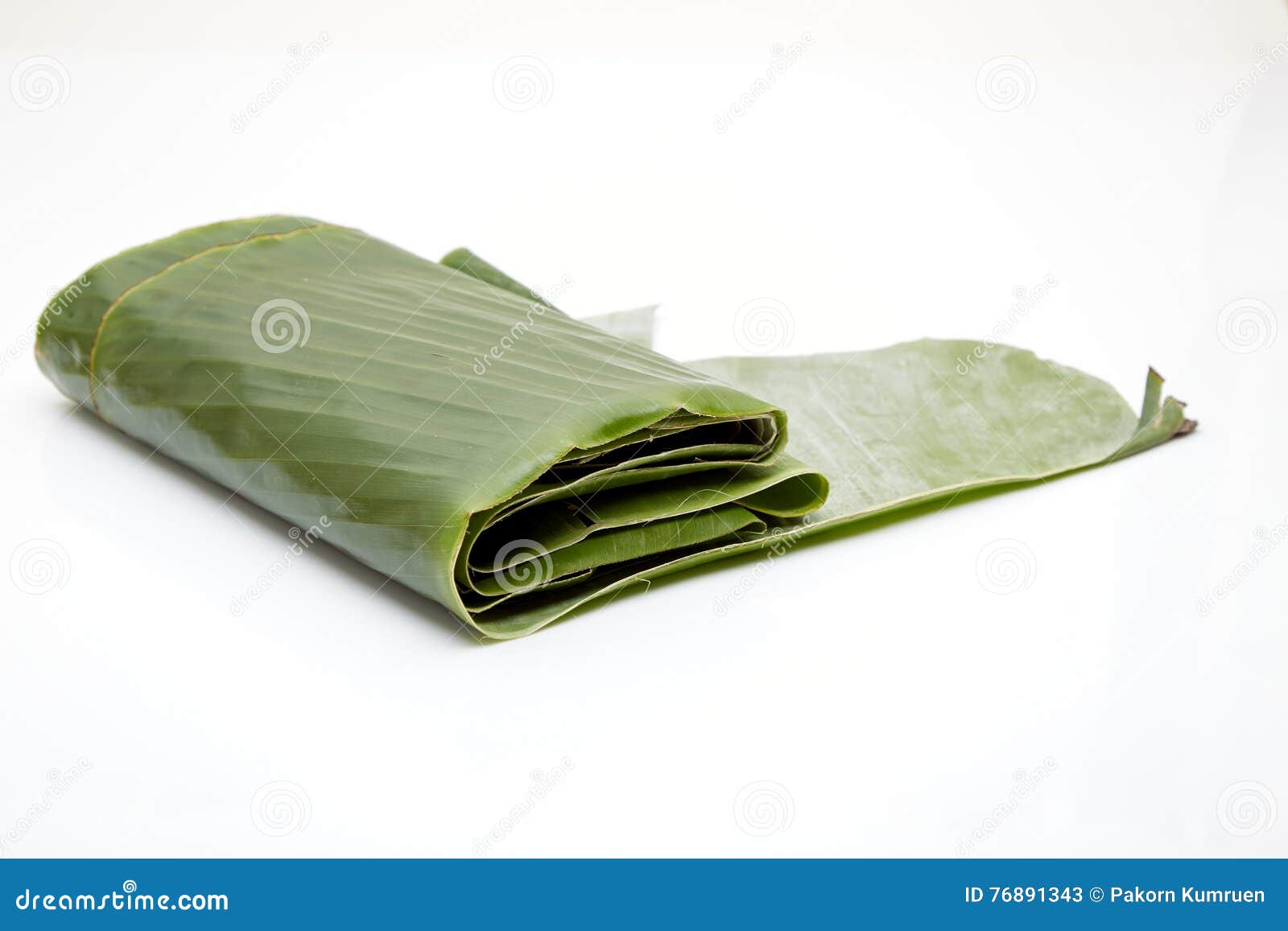 Banana leaf folded stock image. Image of leaf, botanical - 76891343