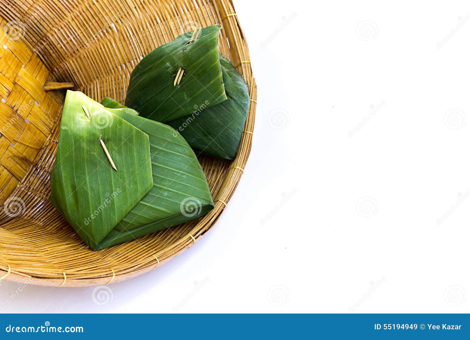 Banana Leave Packaging stock image. Image of asian, powder - 55194949