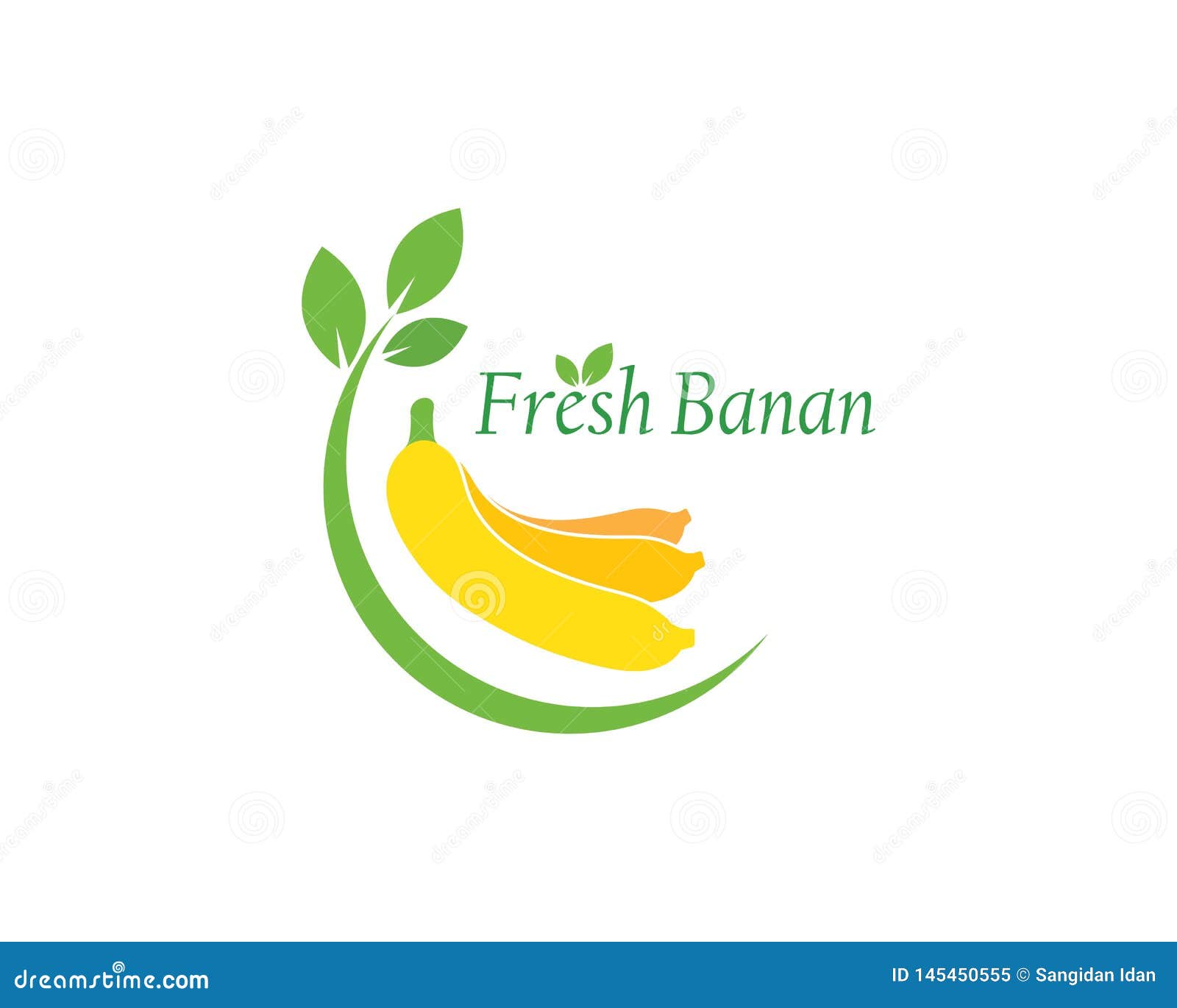 Banana logo vector stock vector. Illustration of fresh - 145450555