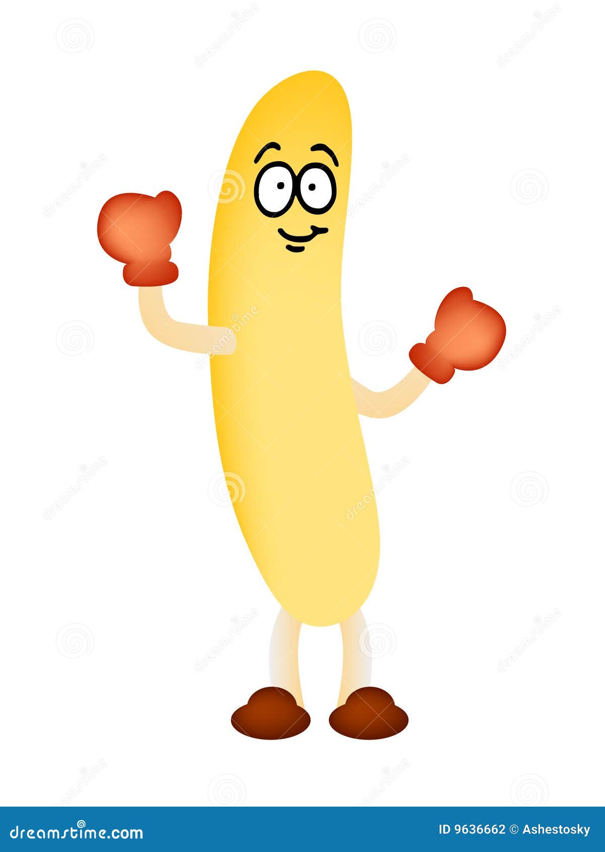 Banana man mascot vector stock vector. Illustration of biscuit - 9636662