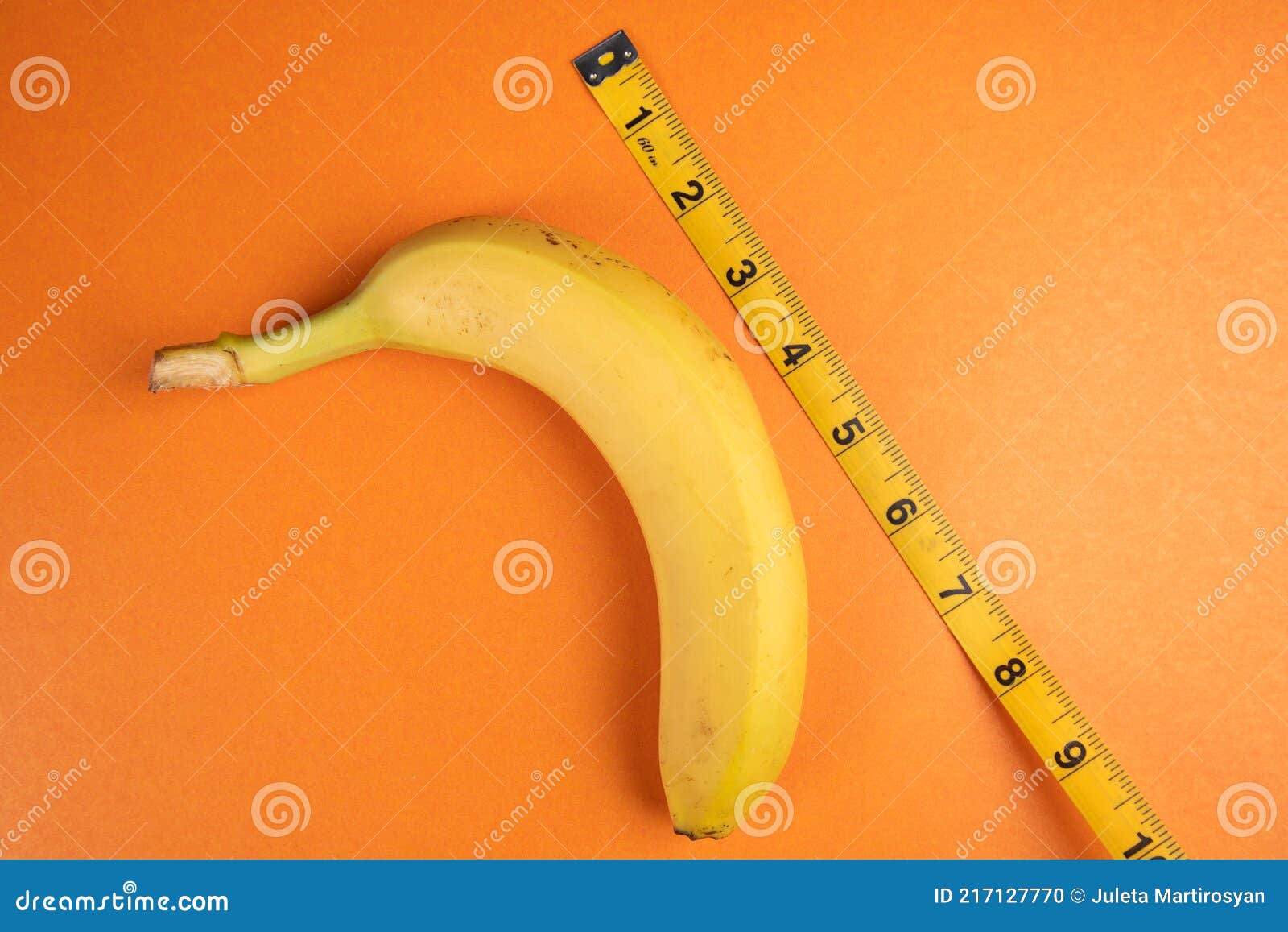 Banana and meter stock photo. Image of fresh, banana - 217127770