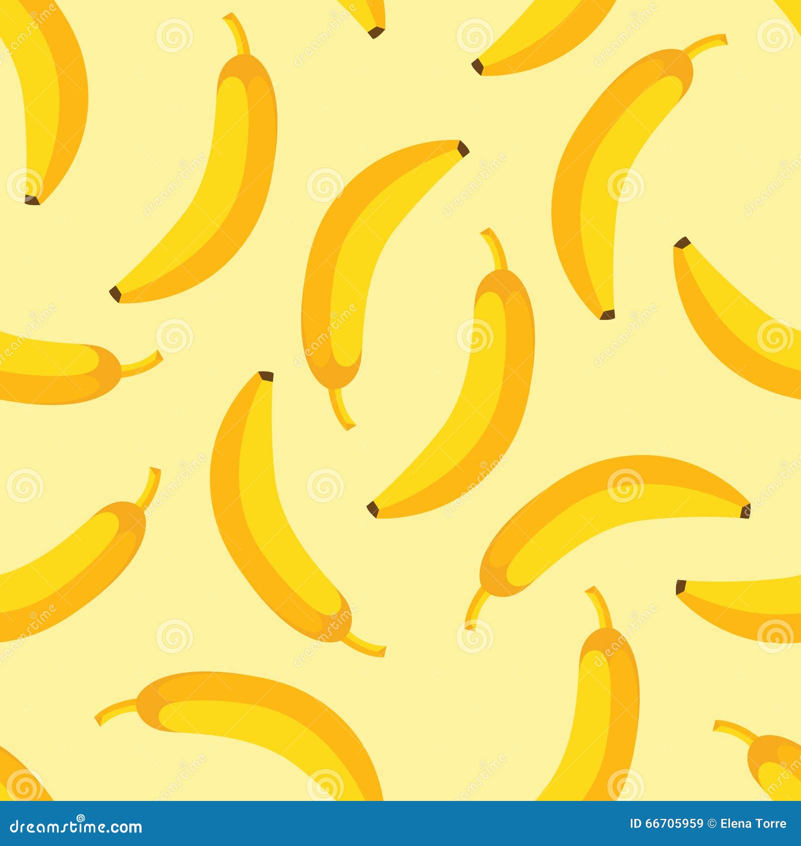 Banana pattern stock vector. Illustration of diet, natural - 66705959