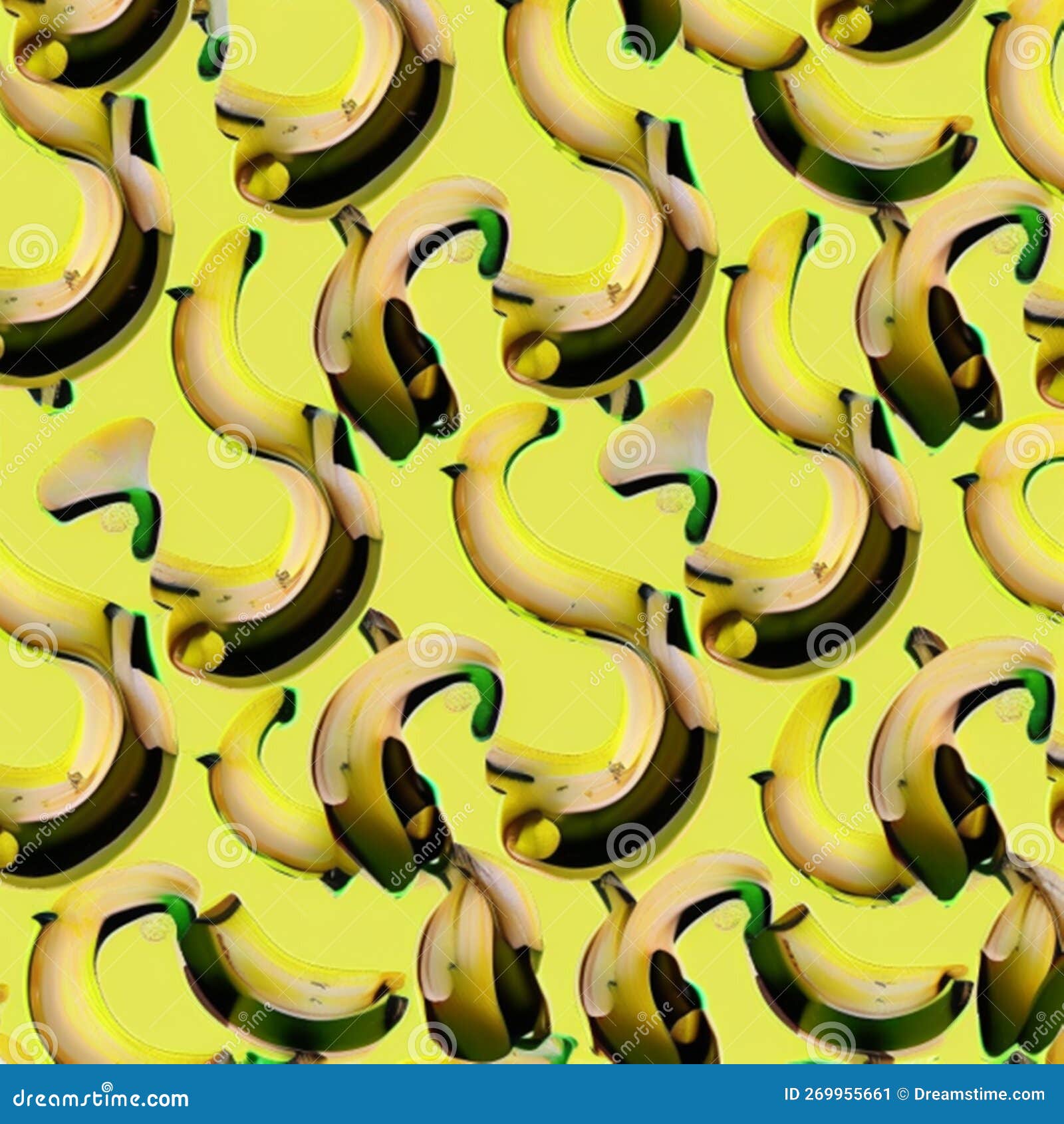 Banana Pattern,illustration of a Banana Texture Stock Illustration ...