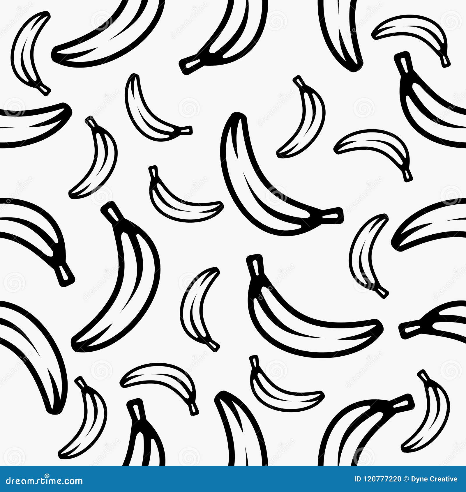 Banana Pattern Vector Design Stock Vector - Illustration of industry ...