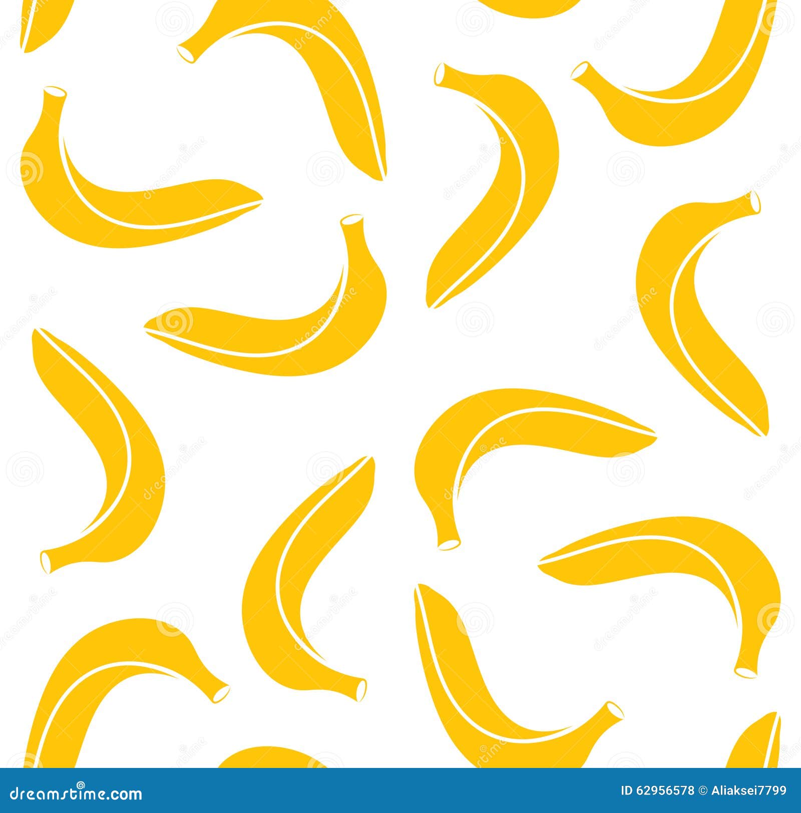 Banana. Pattern stock vector. Illustration of tropical - 62956578