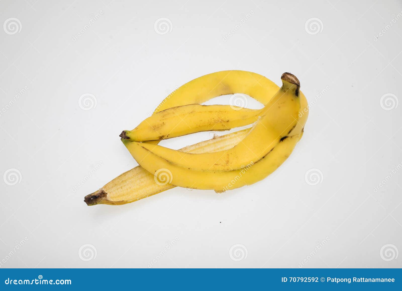 Banana peel on background stock photo. Image of white - 70792592