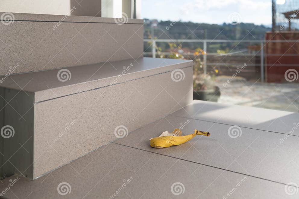 Banana peel stock image. Image of banana, ladder, step - 48372155