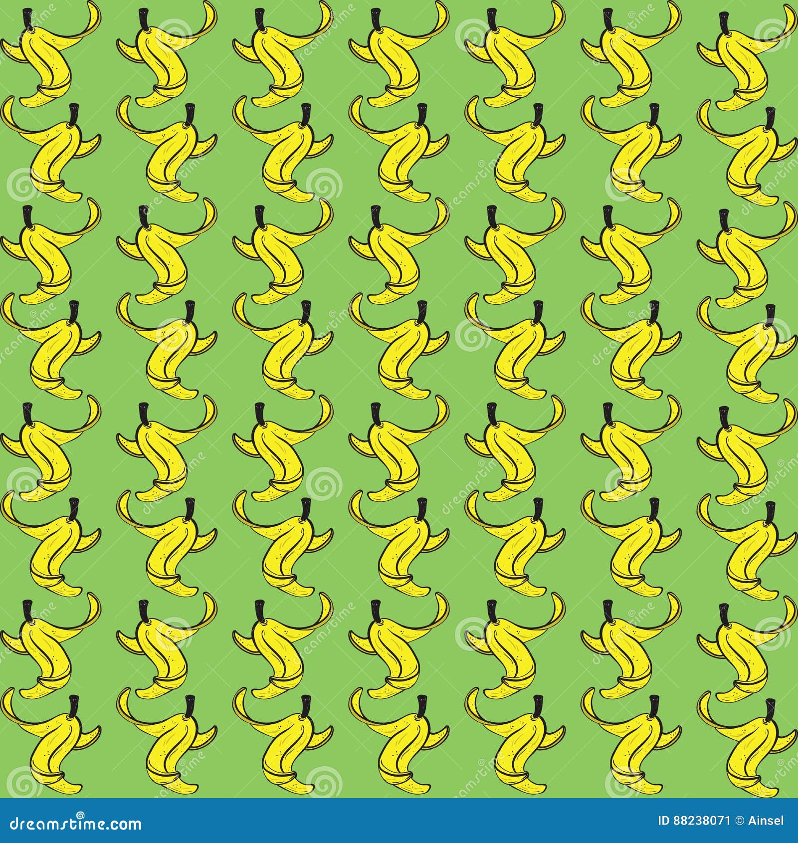 Banana peel pattern stock illustration. Illustration of summer - 88238071