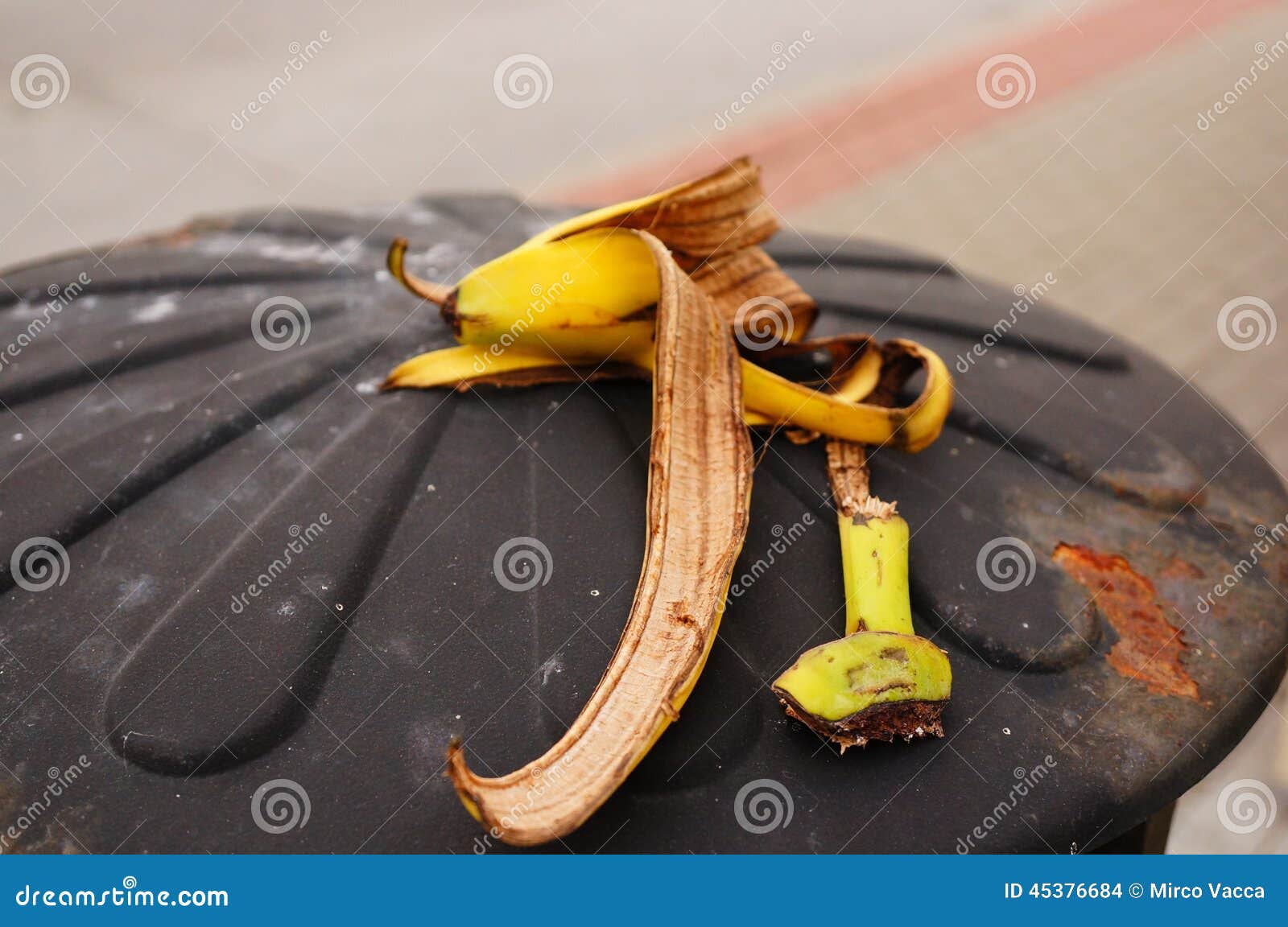 Banana peel stock photo. Image of trash, banana, peel - 45376684