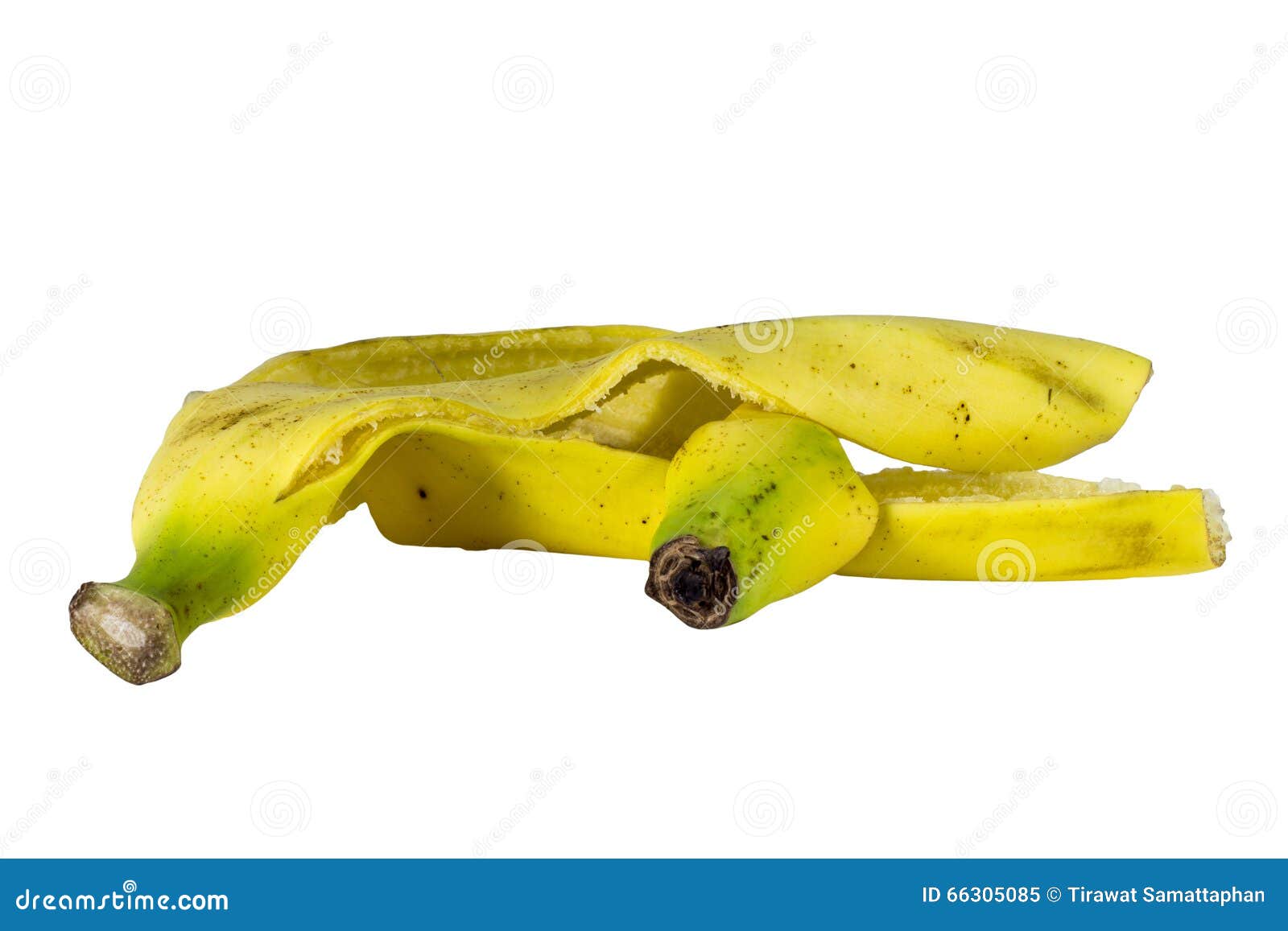 Banana Peel on a White Background Stock Image - Image of food, gourmet ...