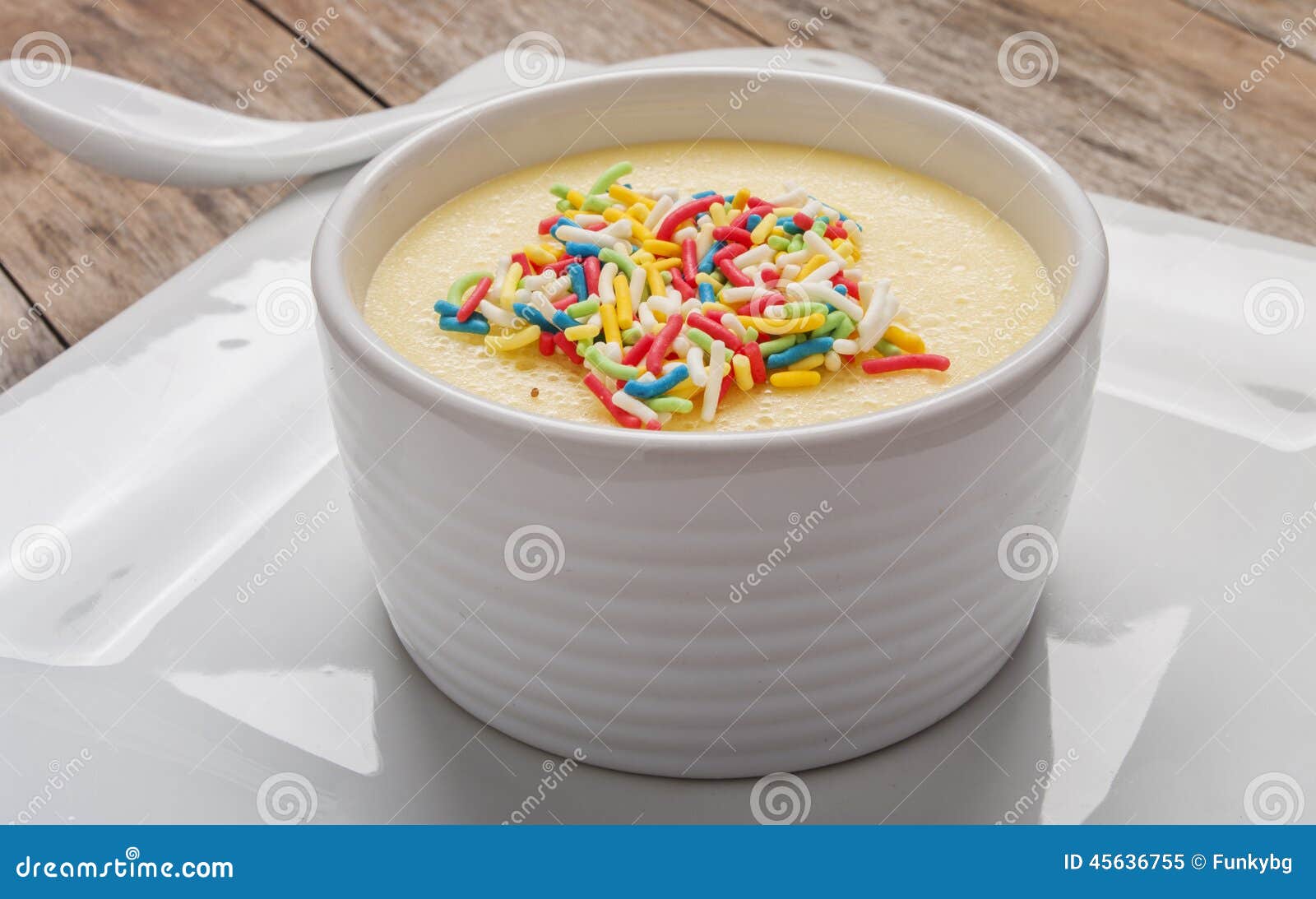 Banana Pudding with Sprinkle Stock Image - Image of fruit, product ...