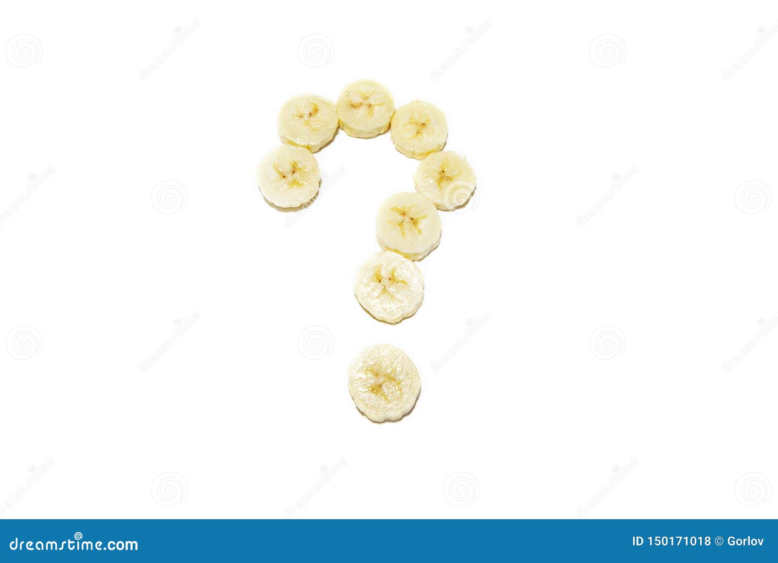Banana Question Mark White Background Stock Photo - Image of female ...