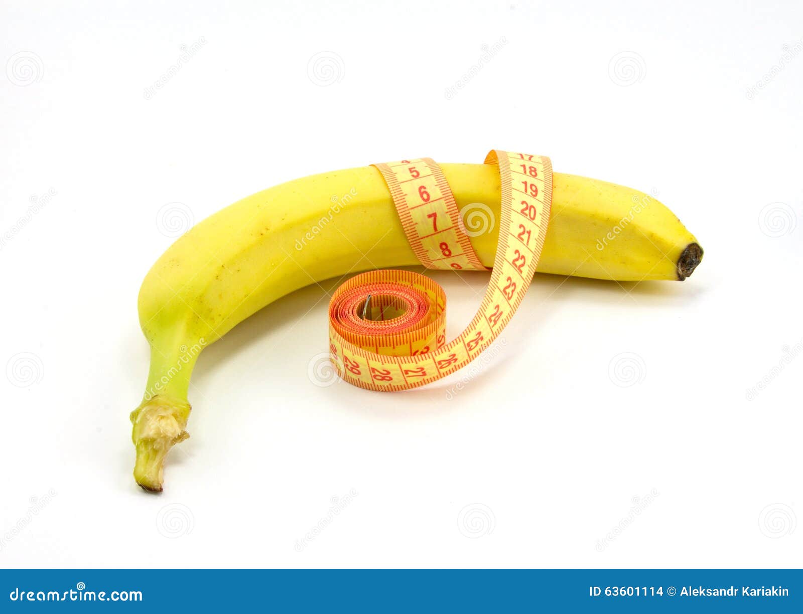 Banana and ruler stock photo. Image of banana, ruler - 63601114