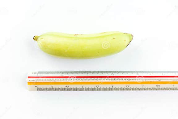Banana with ruler stock photo. Image of medicine, length - 80370070
