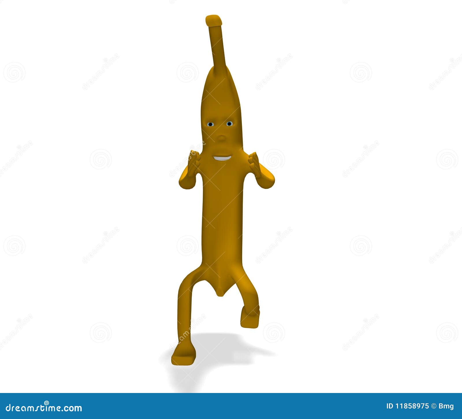 Banana runs stock illustration. Illustration of runs - 11858975