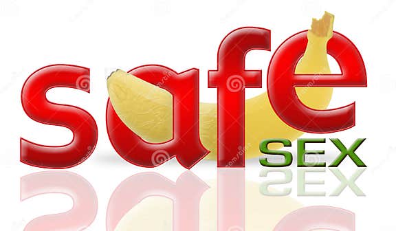 Banana And Safe Sex Stock Illustration Illustration Of Colorful 12446243