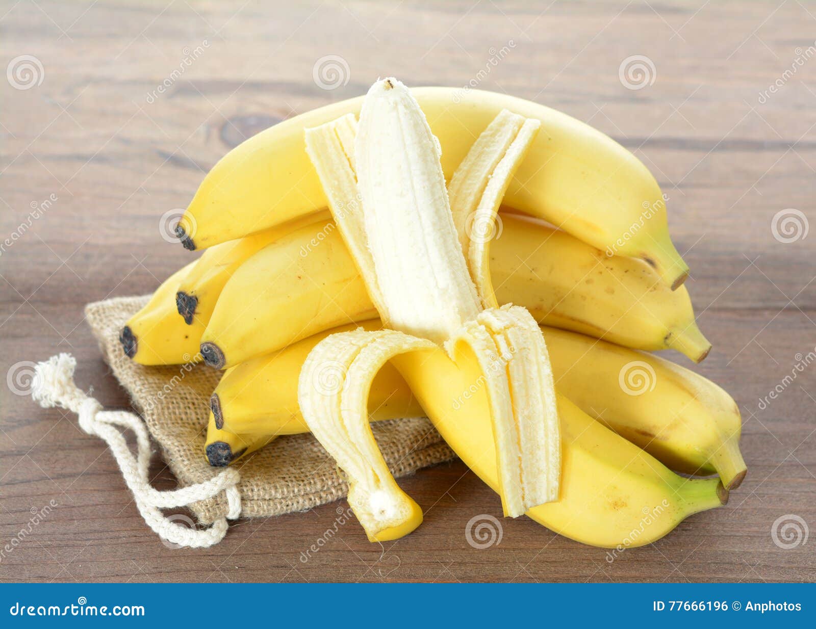 Banana stock photo. Image of open, banana, tasty, table - 77666196