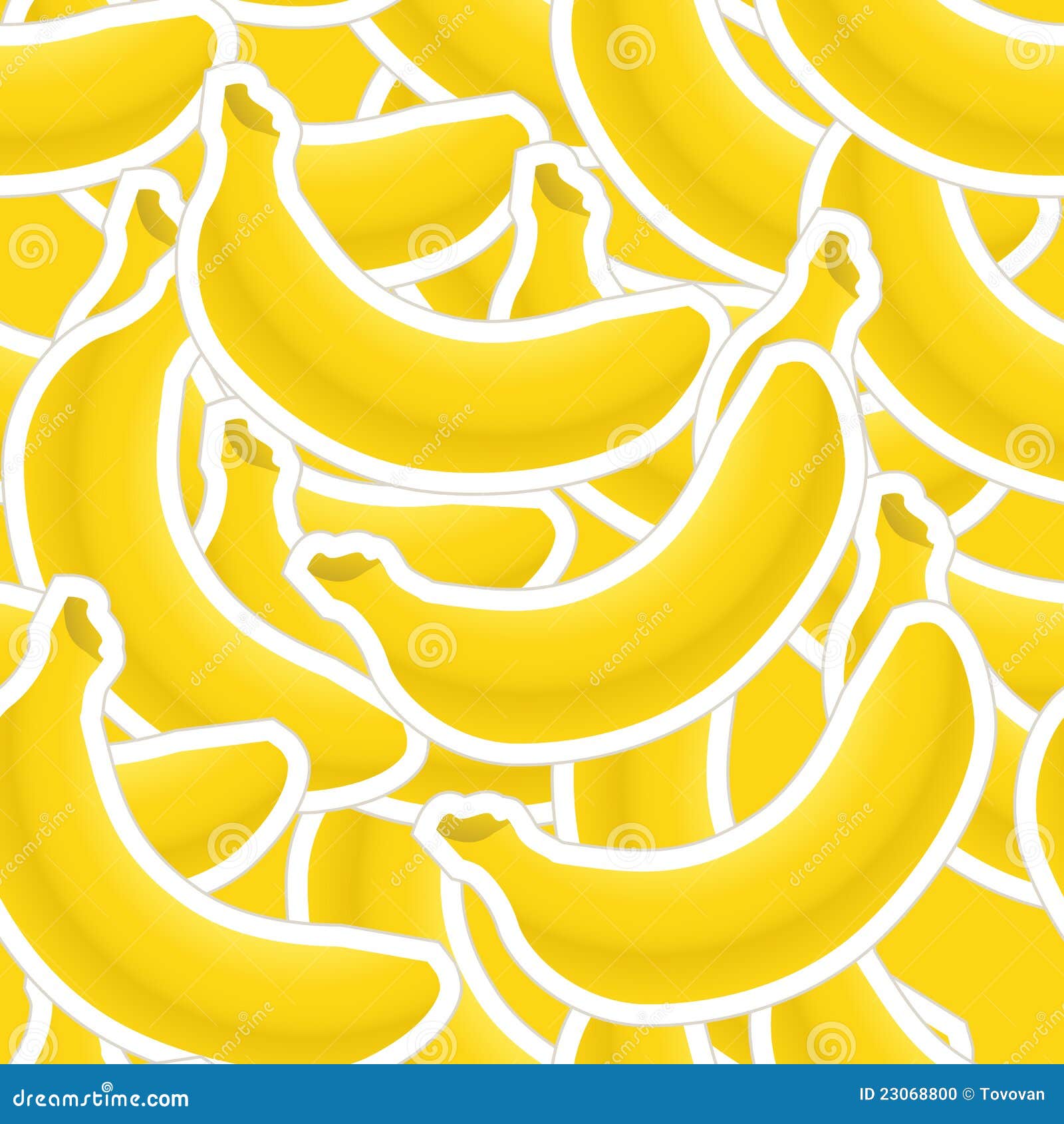Banana seamless background stock vector. Illustration of background ...