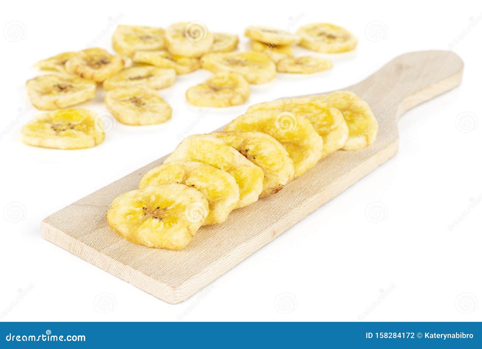 Banana Seca Amarilla Aislada En Blanco Foto de archivo - Imagen de ...