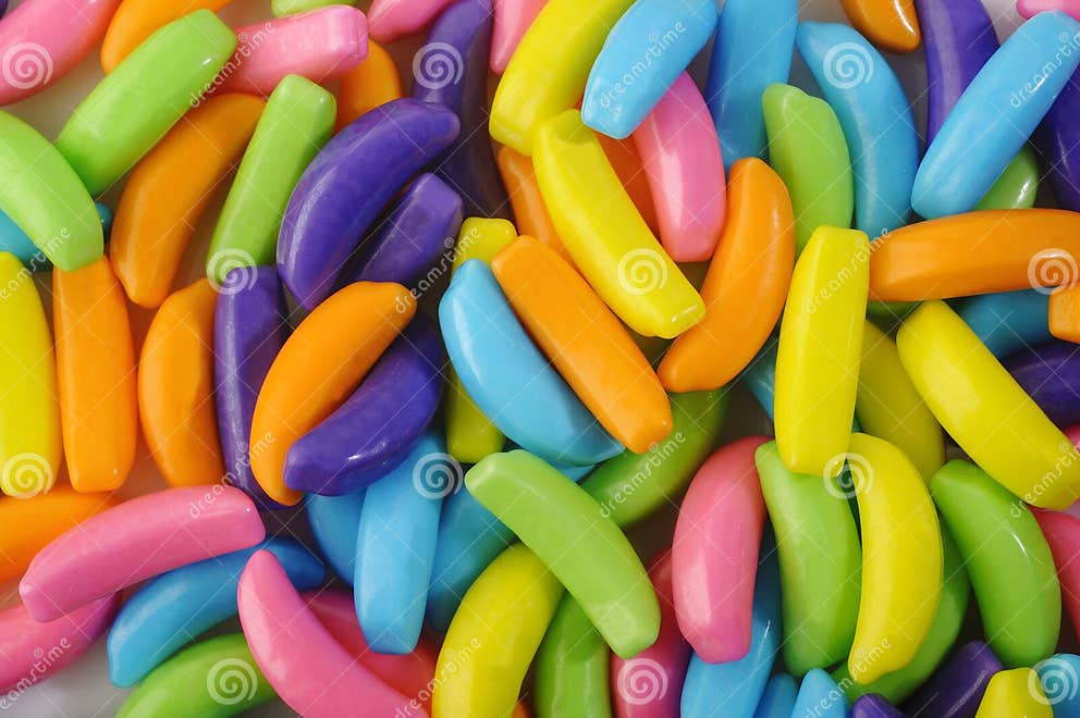 Banana shaped candy stock photo. Image of shaped, delicious - 44435520