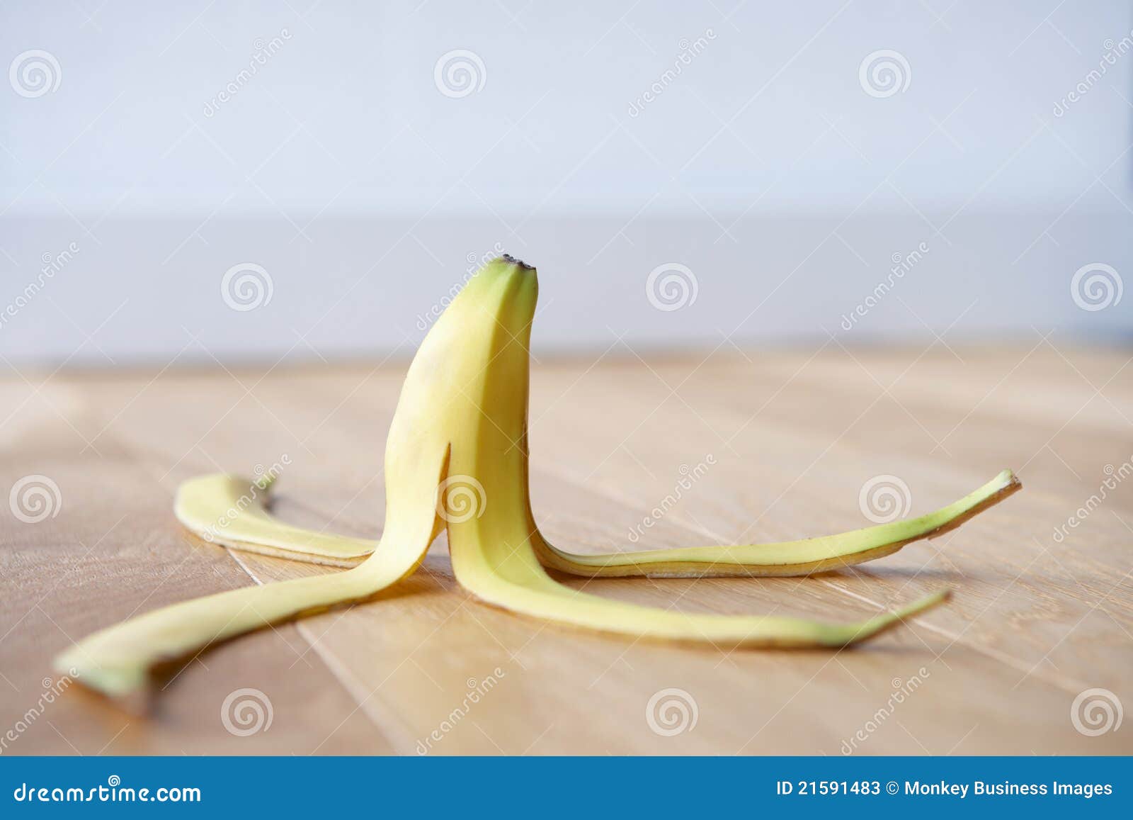 Banana skin on floor stock image. Image of danger, hazard - 21591483