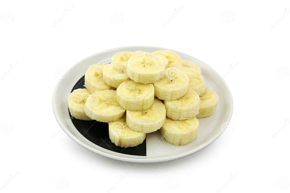 Banana Slices stock photo. Image of healthy, clipping - 1299062