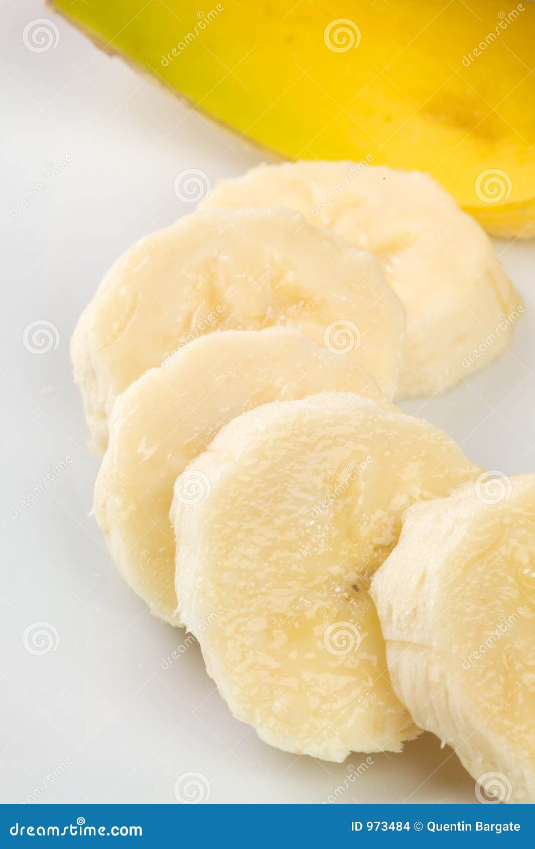 Banana slices stock photo. Image of banana, fruit, dessert - 973484