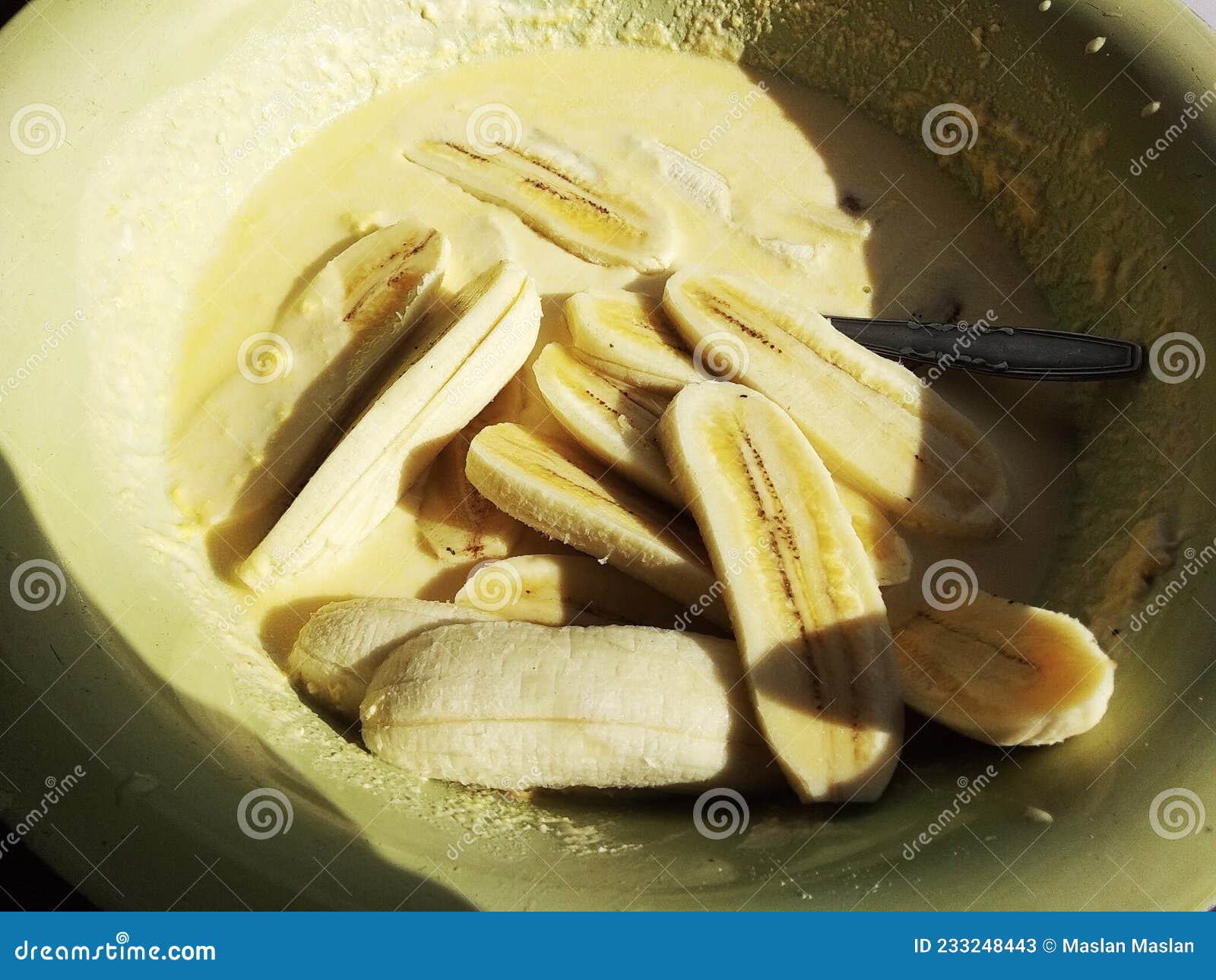 Banana Slices Ready To Be Processed Stock Image - Image of banana ...