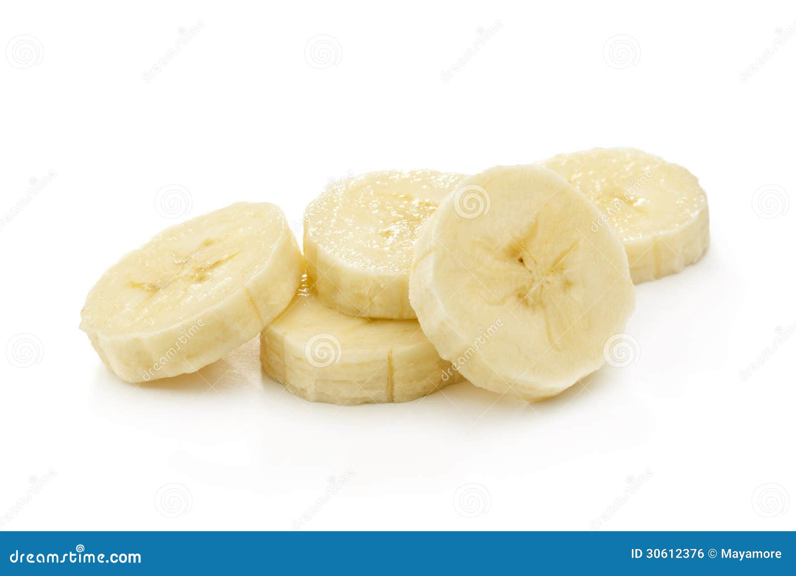 Banana slices stock photo. Image of ingredients, banana - 30612376