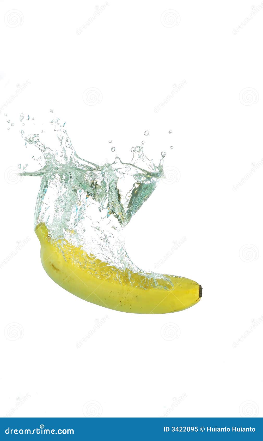 Banana Splash stock image. Image of food, fruit, drop - 3422095