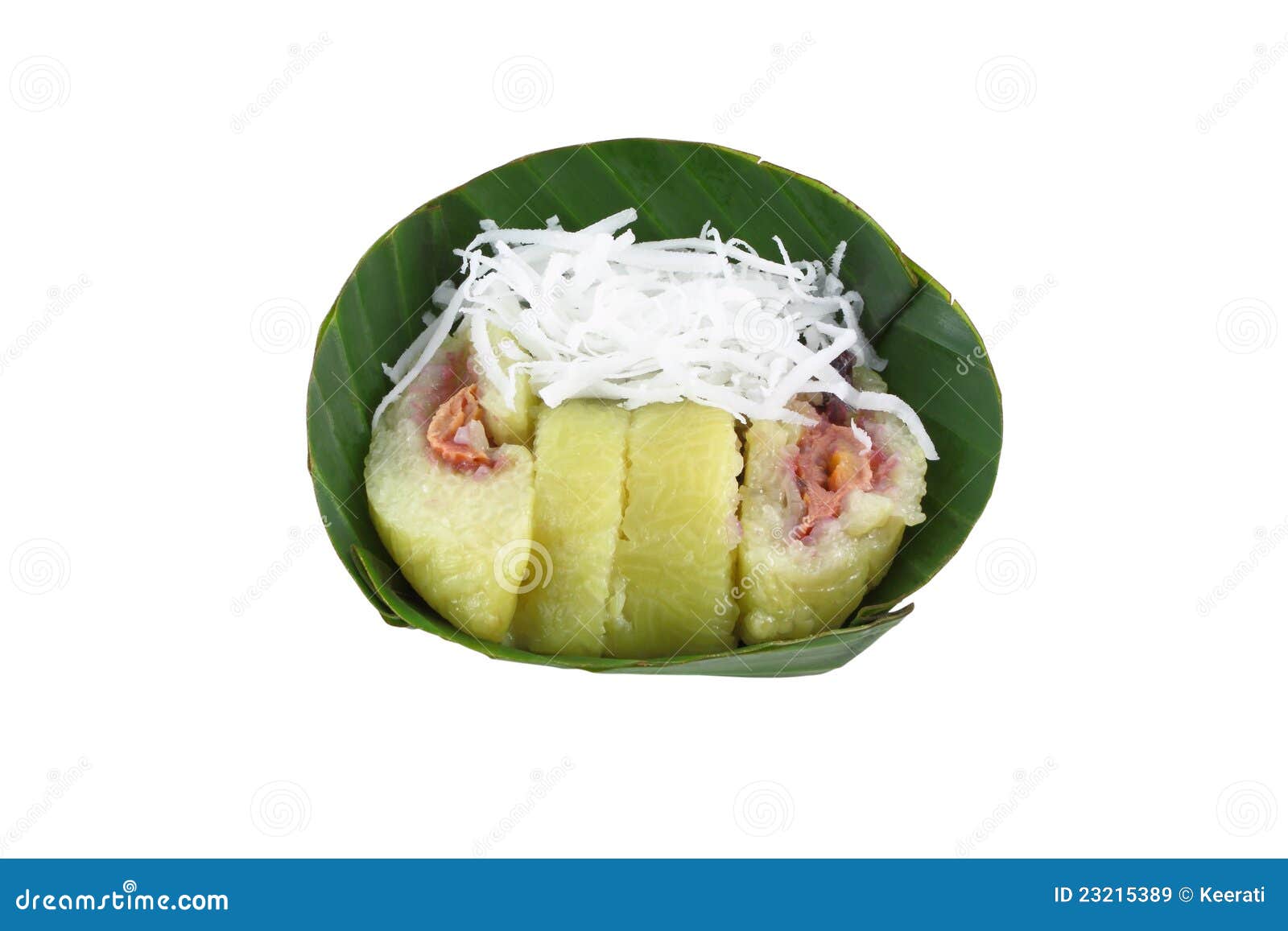 Banana Steam in Stocky Rice Stock Image - Image of tasty, yellow: 23215389