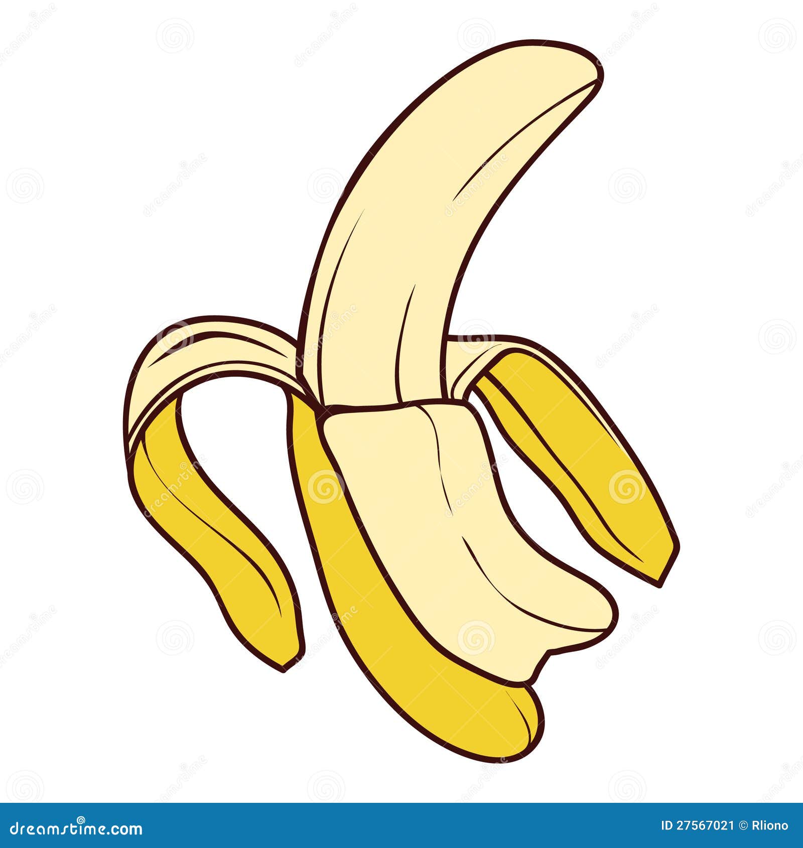 Banana Vector Illustration. Stock Vector - Illustration of design ...