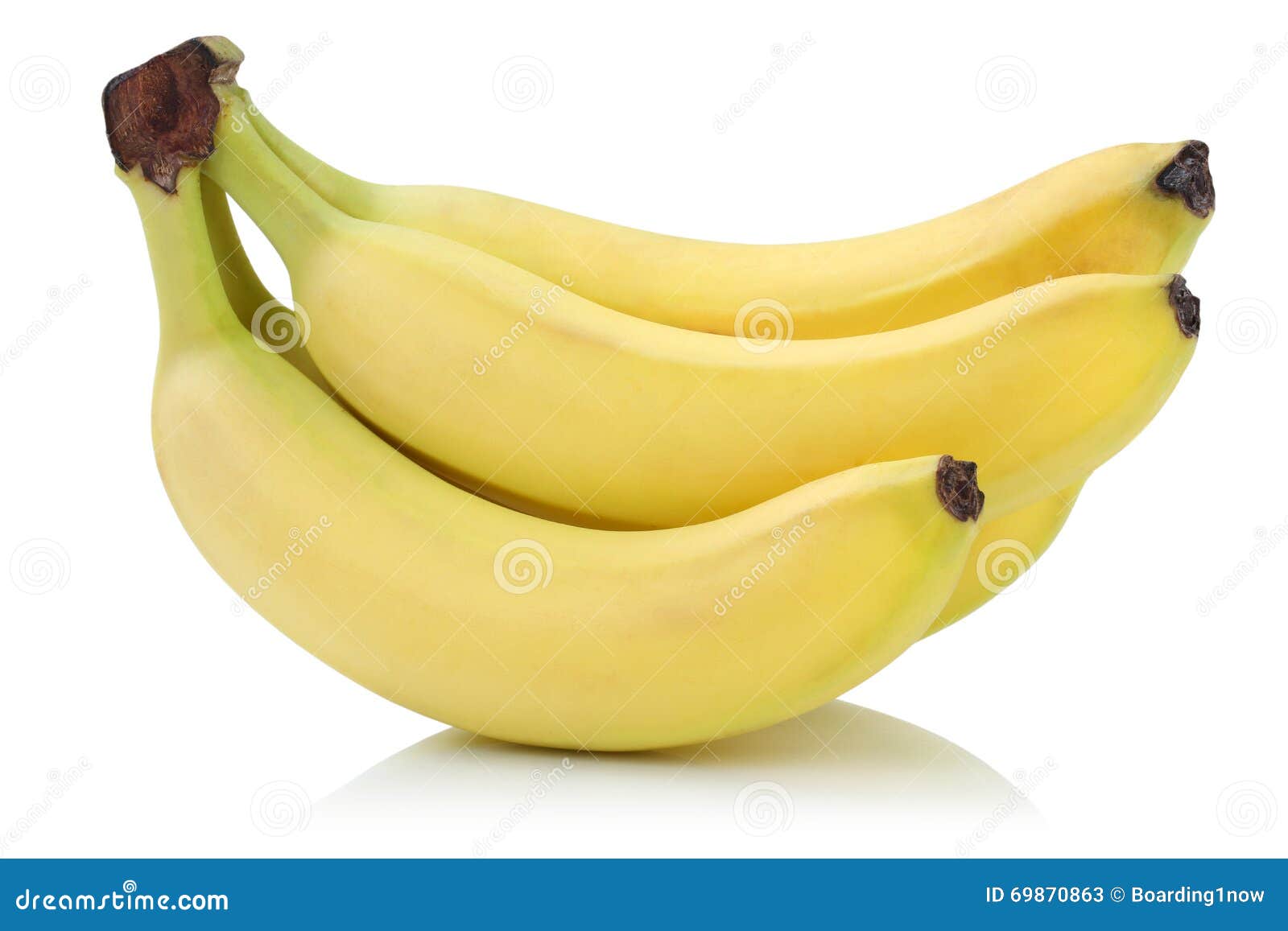 Bananas Banana Fruits On White Royalty-Free Stock Photography ...