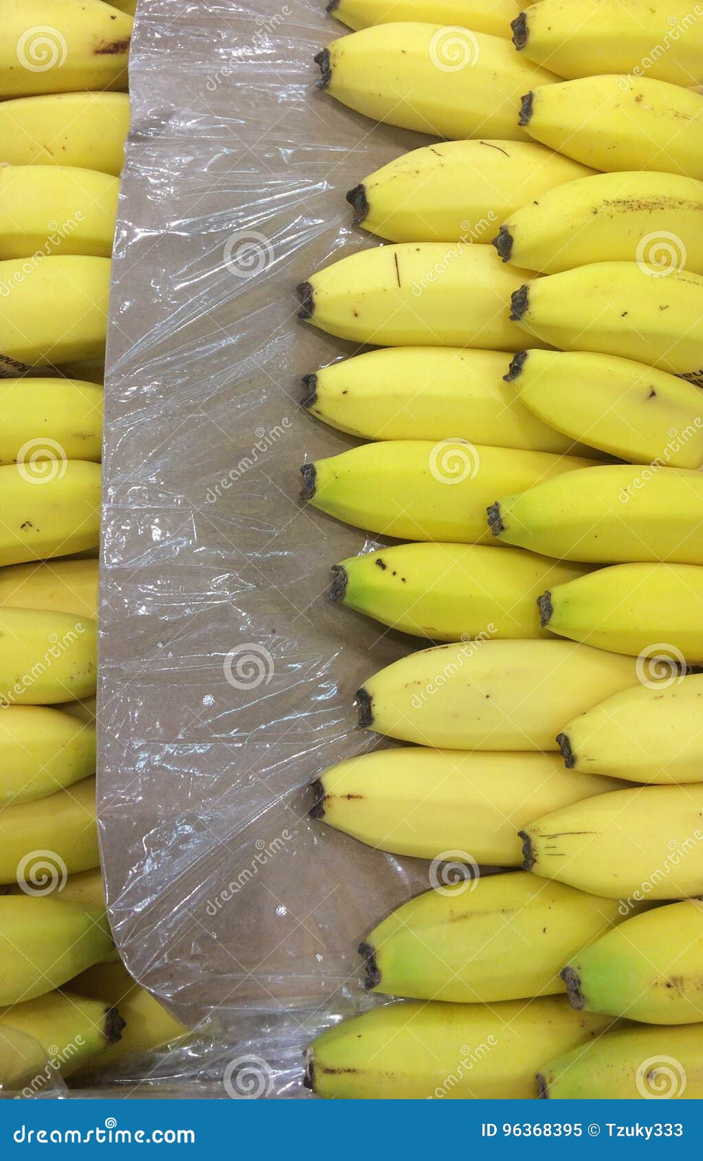 Bananas in a Box, Ready for Sale Stock Image - Image of ready, sale ...