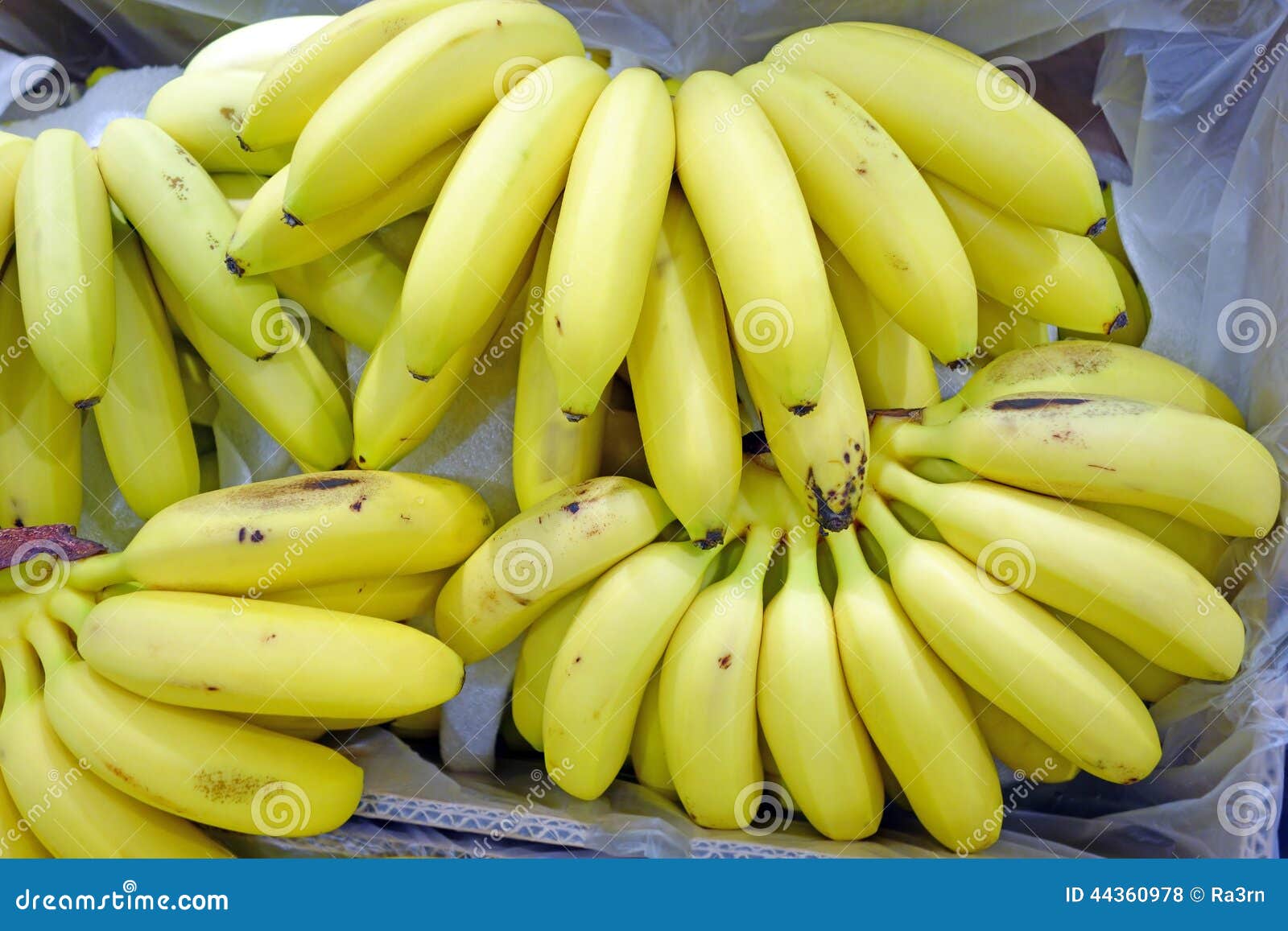 Bananas in boxes stock photo. Image of fresh, freshness - 44360978