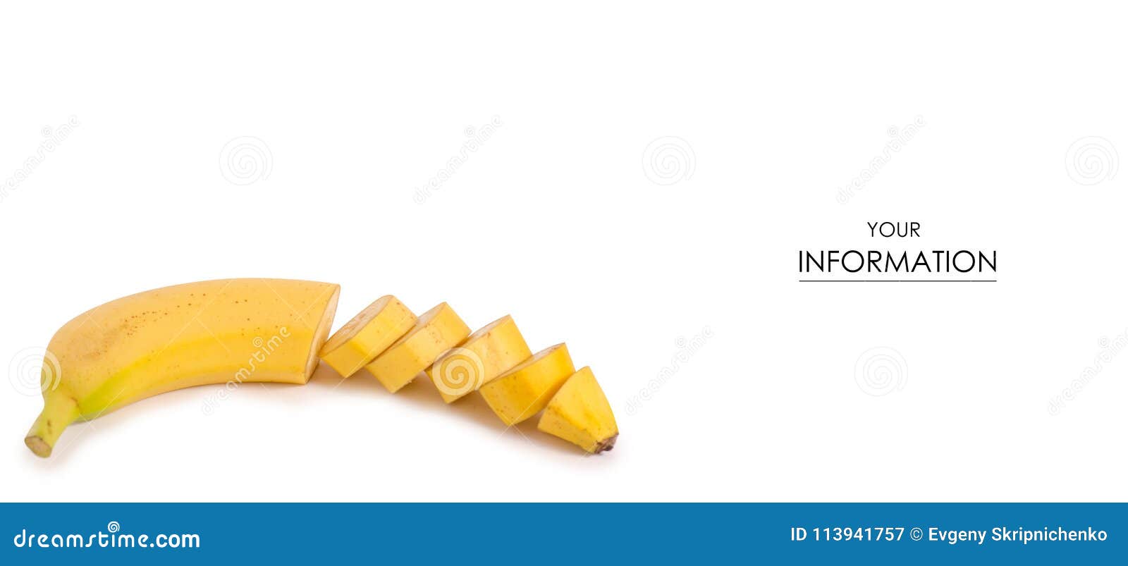 Bananas Cut into Pieces Pattern Stock Image - Image of nutrition, meals ...