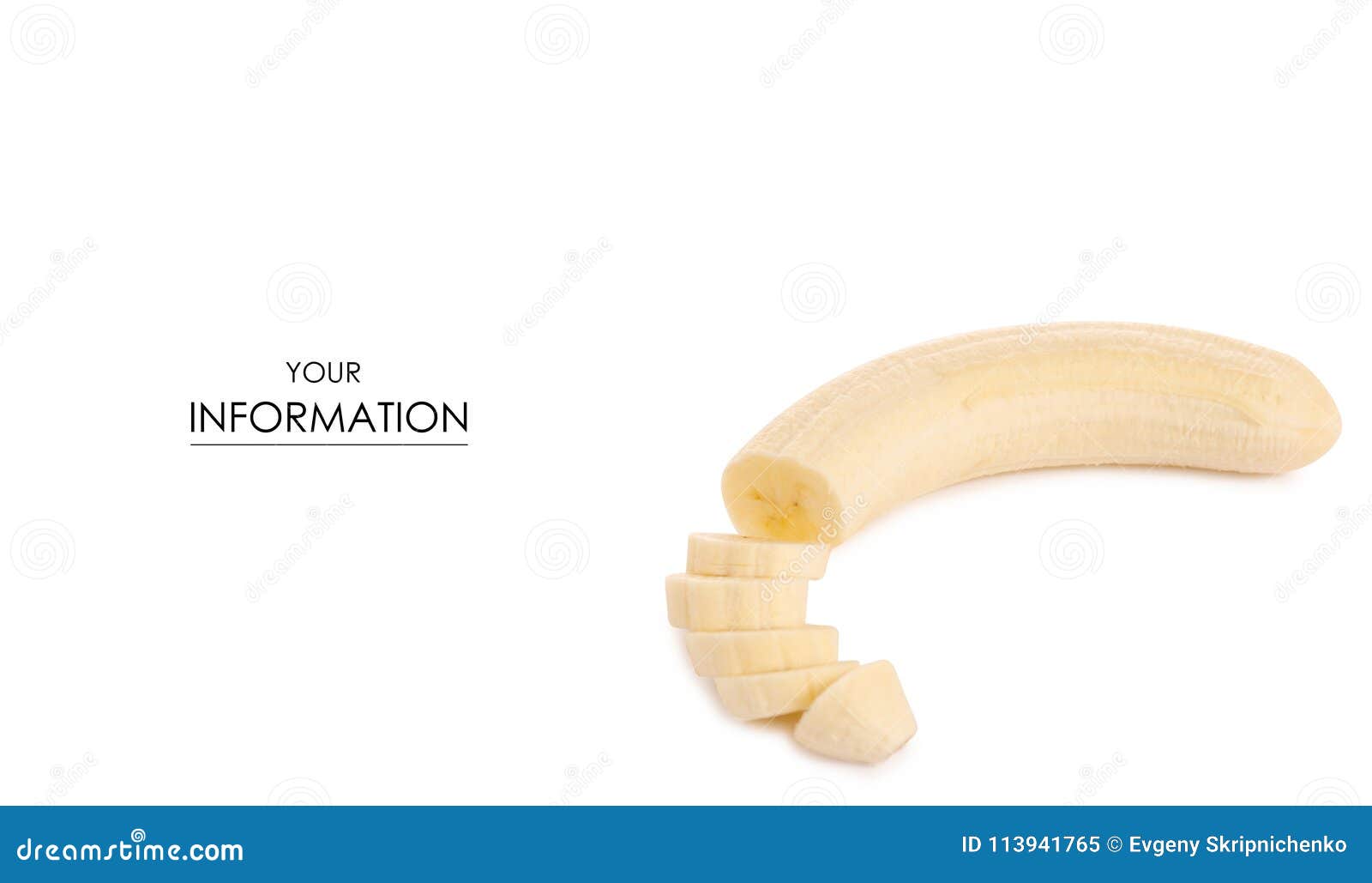 Bananas Cut into Pieces Pattern Stock Image - Image of healthy, exotic ...