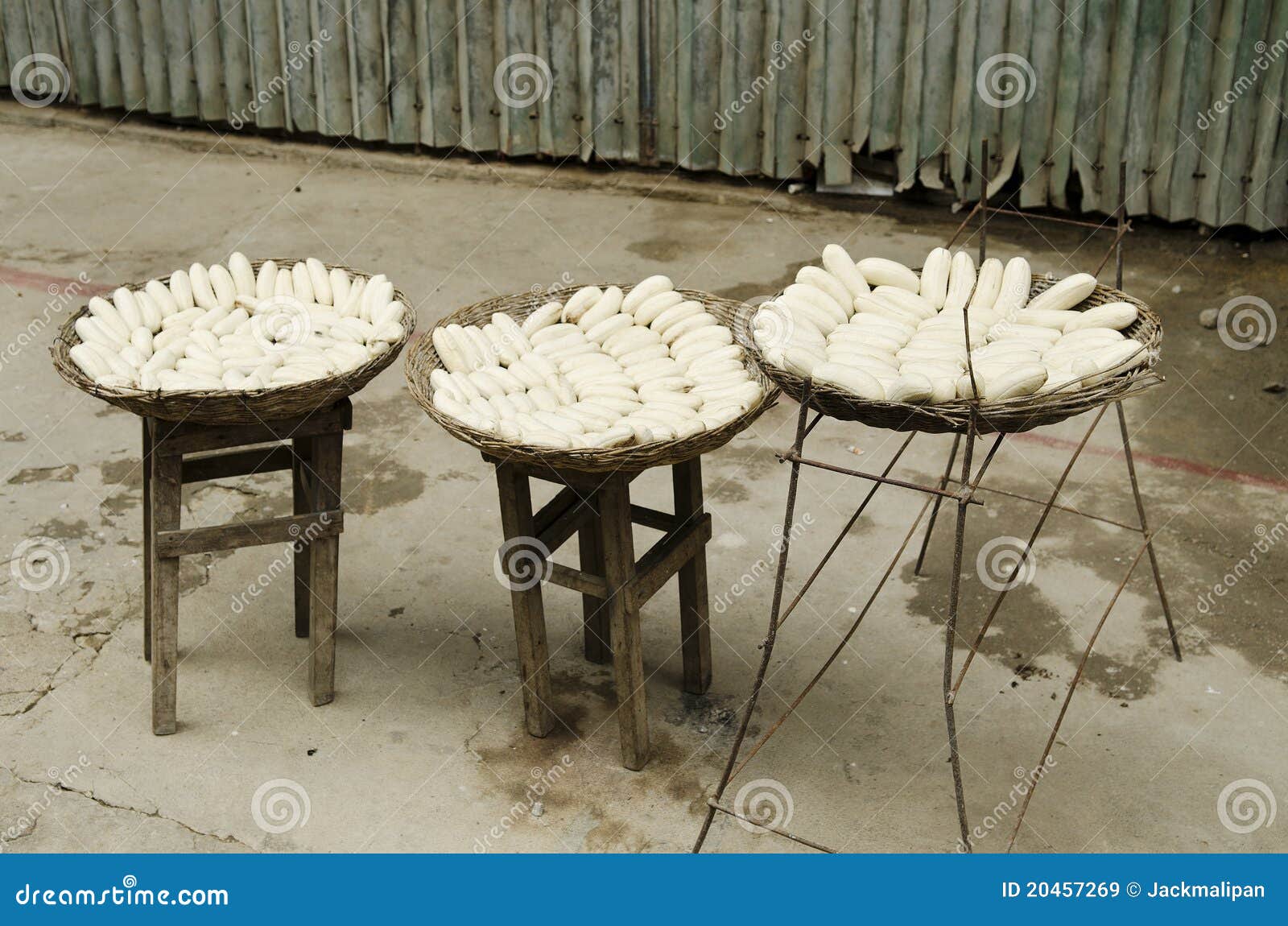 Bananas Drying in Battambang Cambodia Stock Image - Image of snack ...