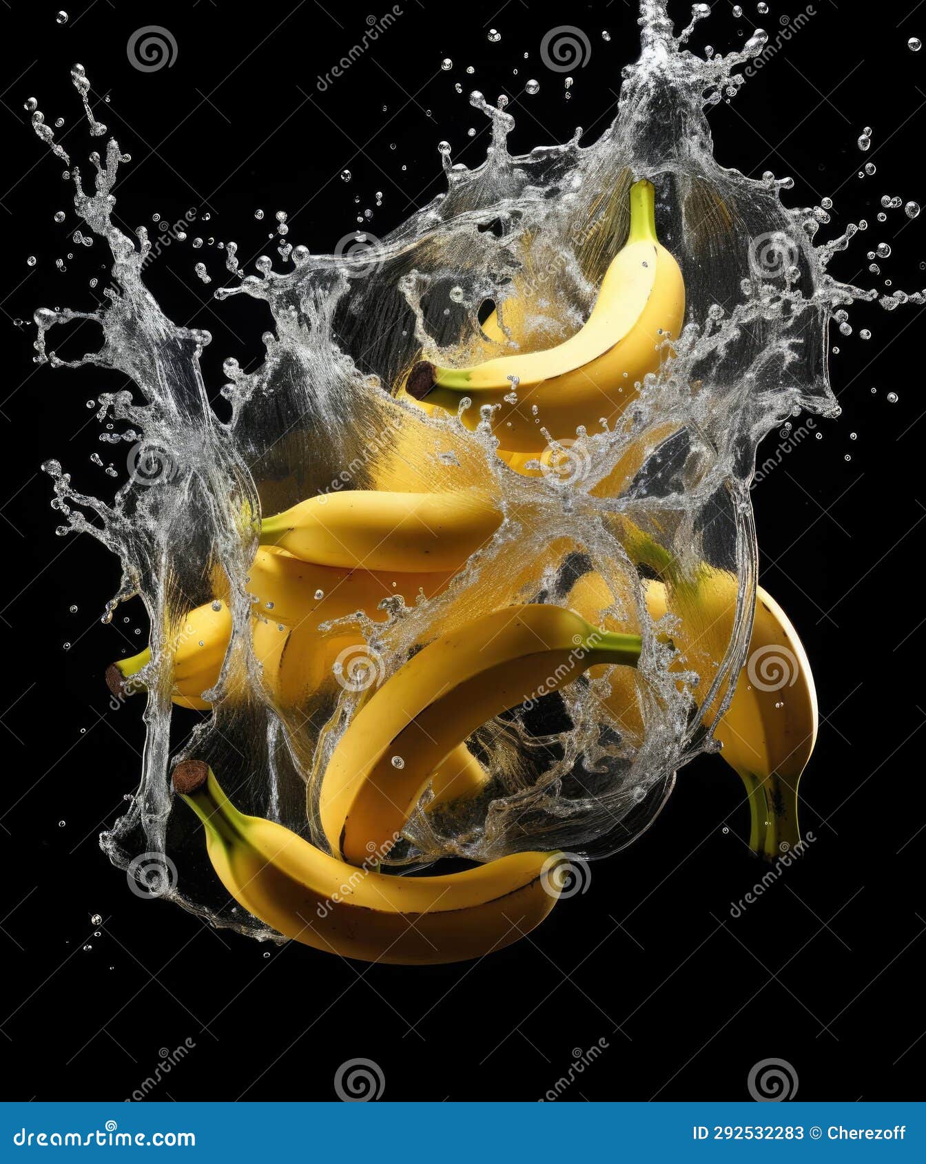 Bananas Fall into the Water Stock Image - Image of splash, liquid ...
