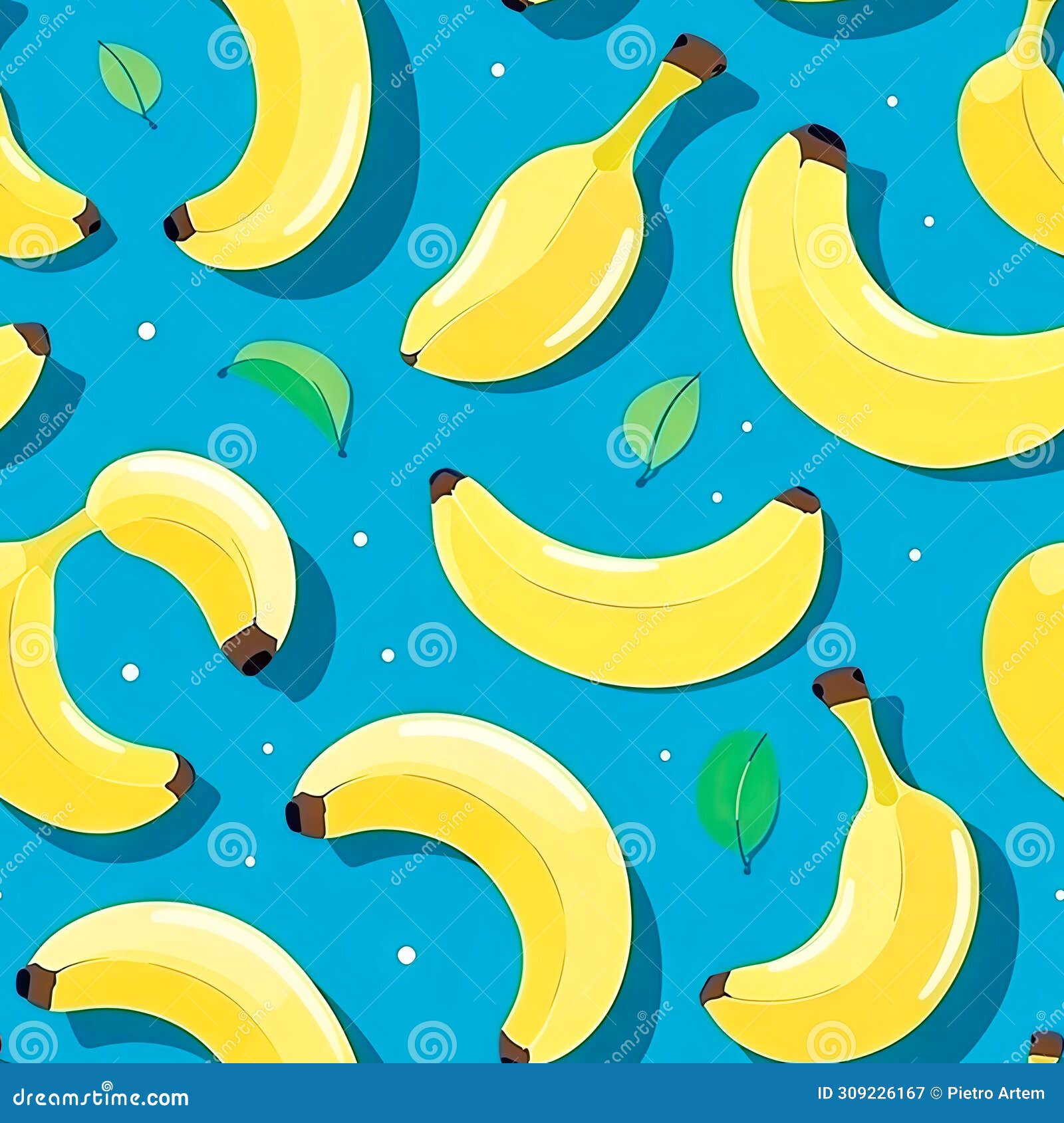 Bananas Pattern Banner Wallpaper Simple Background Stock Image - Image ...
