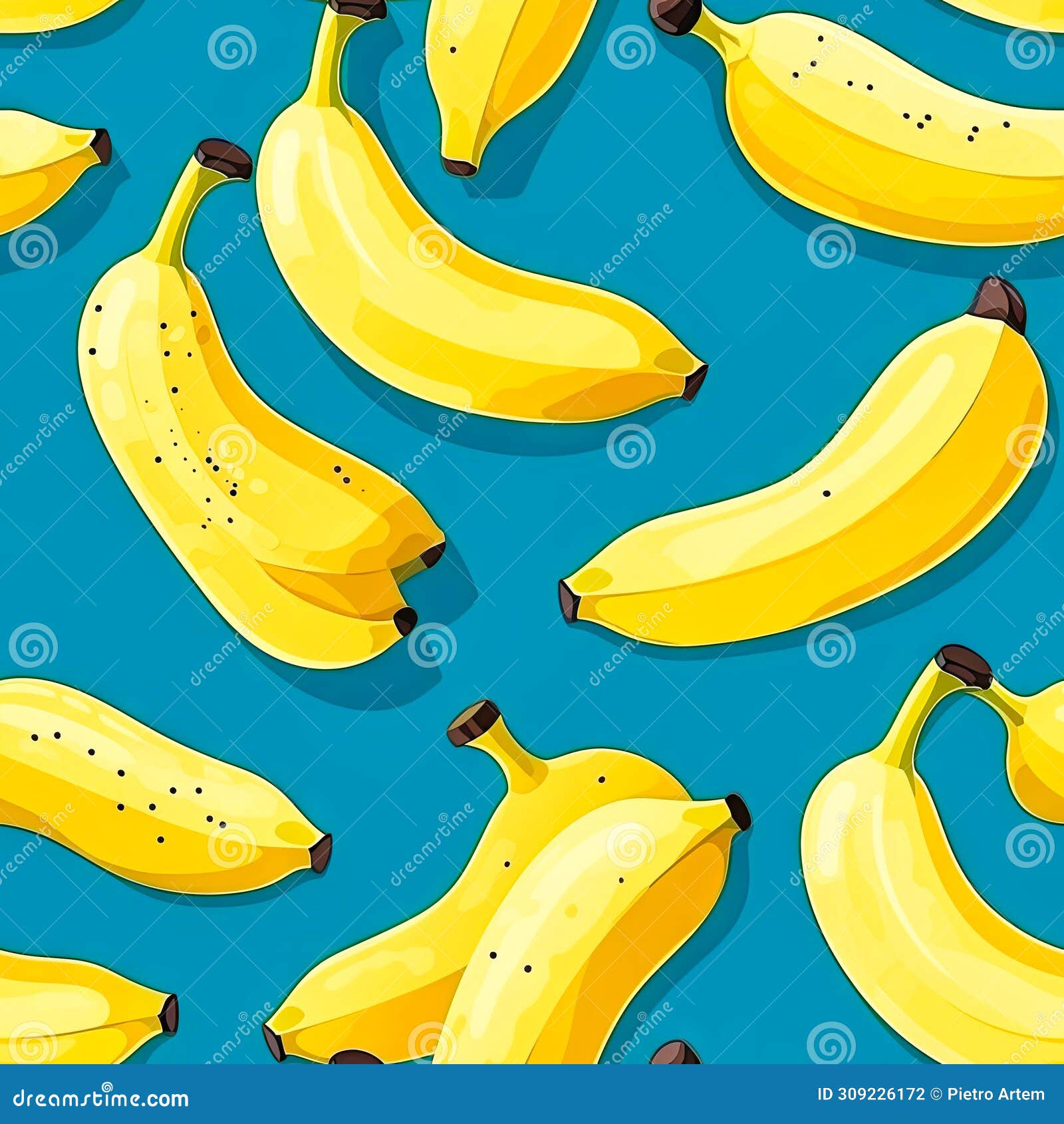 Bananas Pattern Banner Wallpaper Simple Background Stock Photo - Image ...